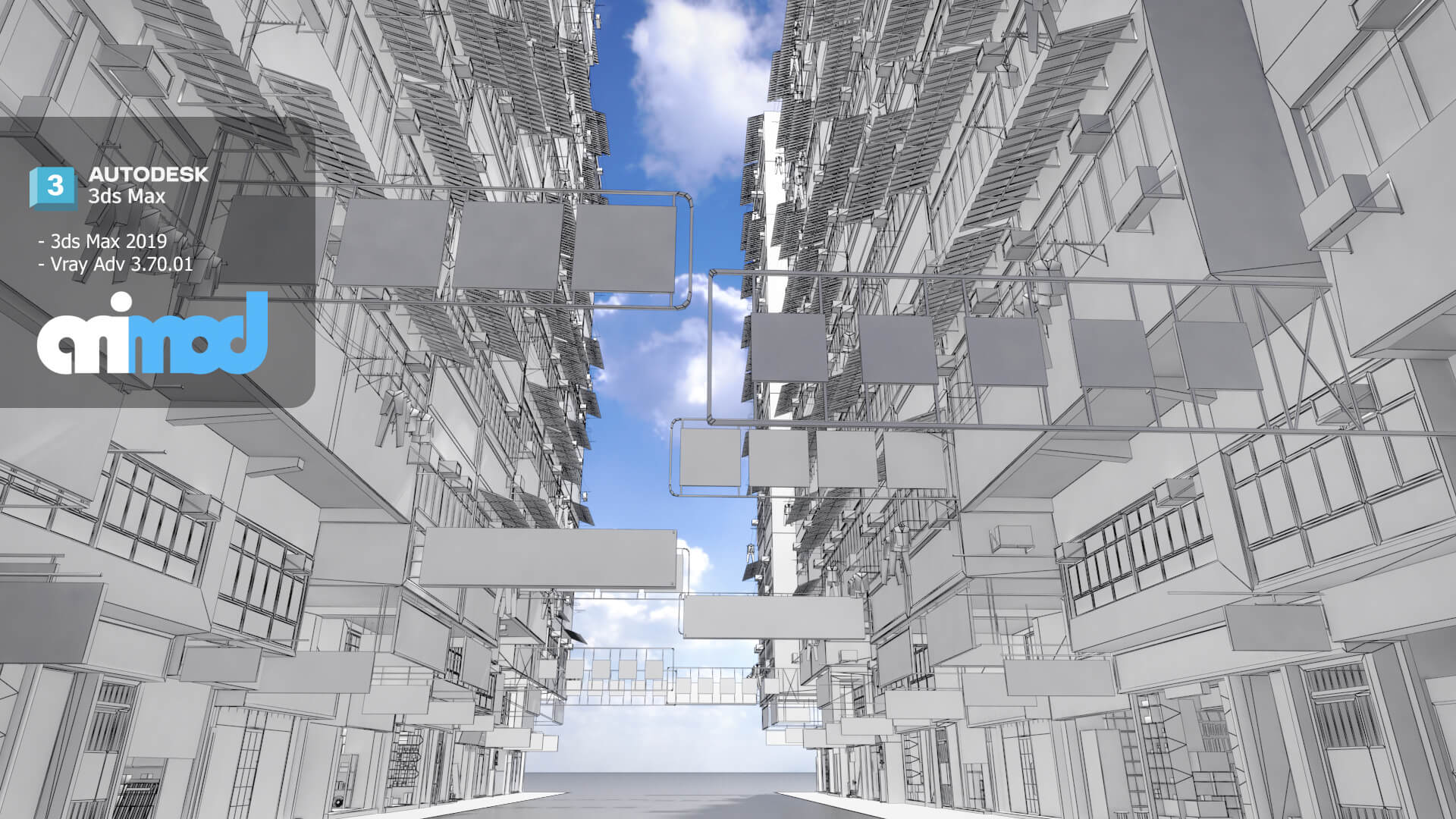 Hk Street 0003 - 3D Model by animod