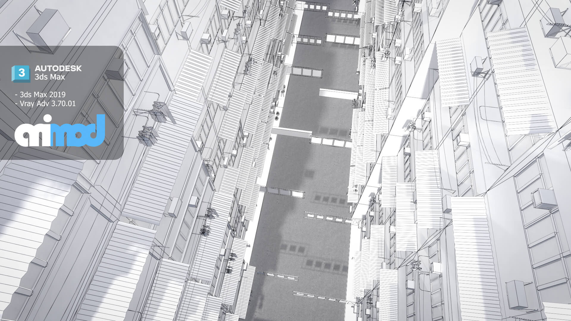 Hk Street 0003 - 3D Model by animod