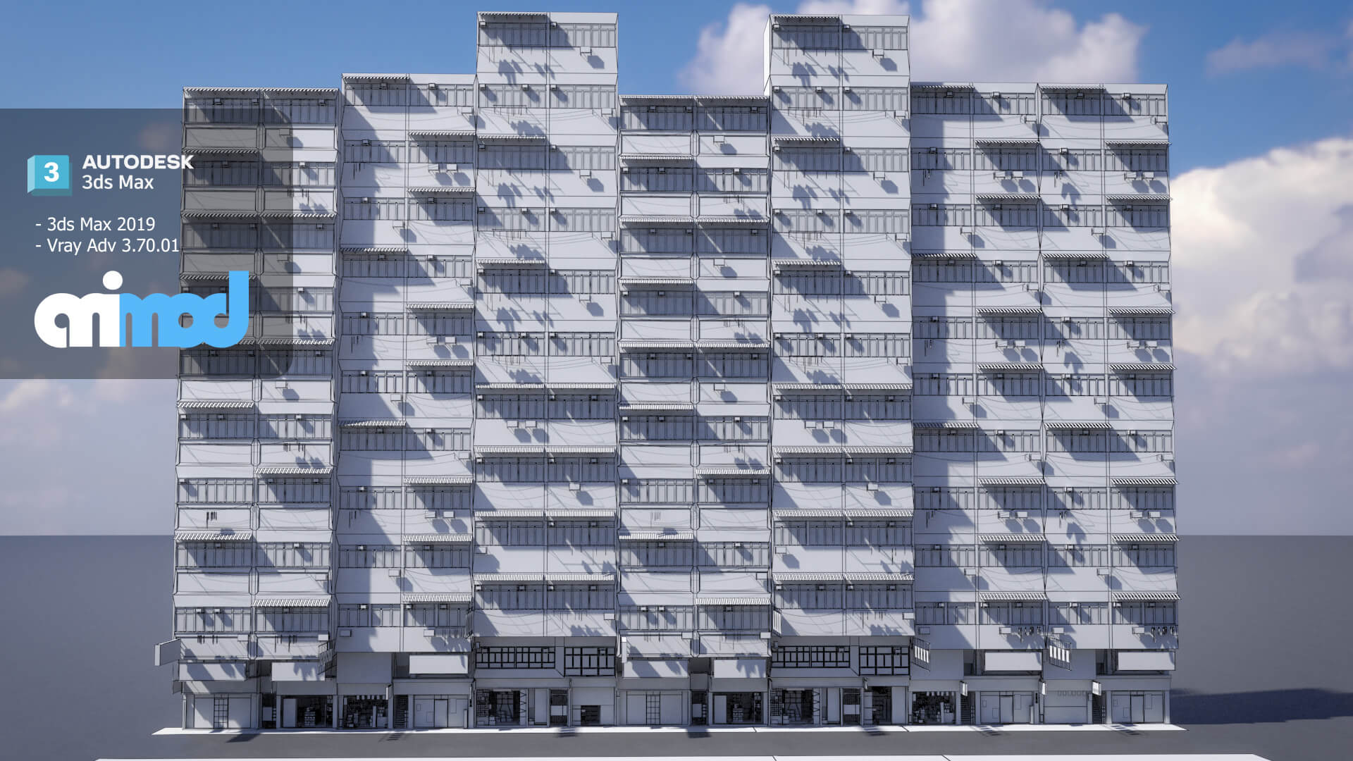 Hk Street 0003 - 3D Model by animod