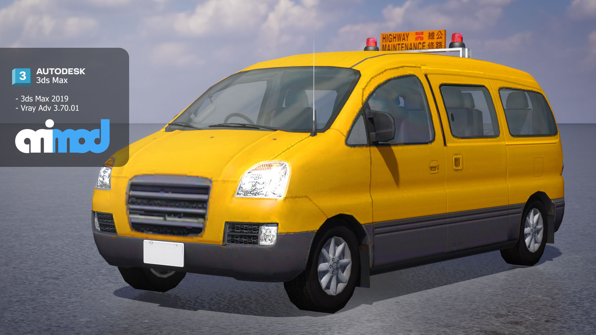 Hongkong Van 001 - 3D Model by animod