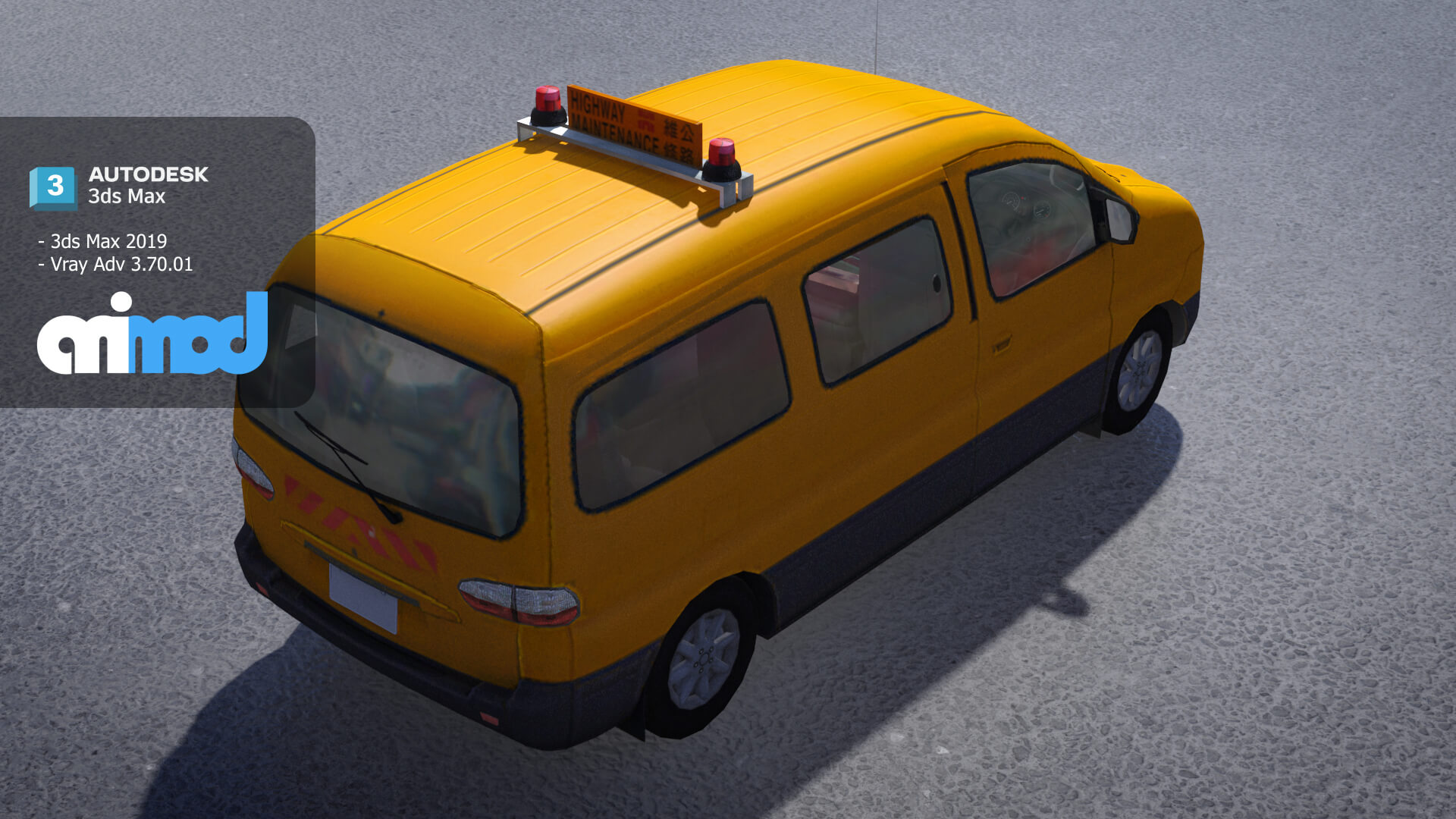 Hongkong Van 001 - 3D Model by animod