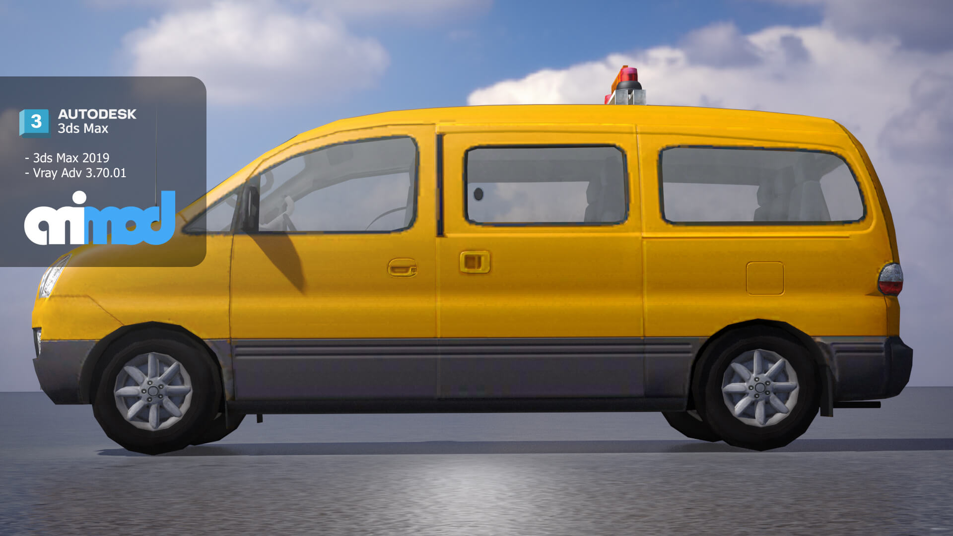 Hongkong Van 001 - 3D Model by animod