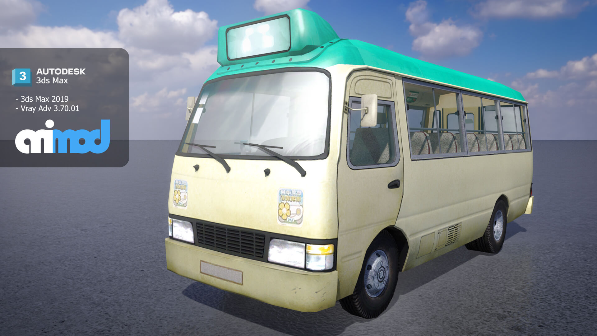 Hk Van Left-Hand Drive 001 3D Model by animod