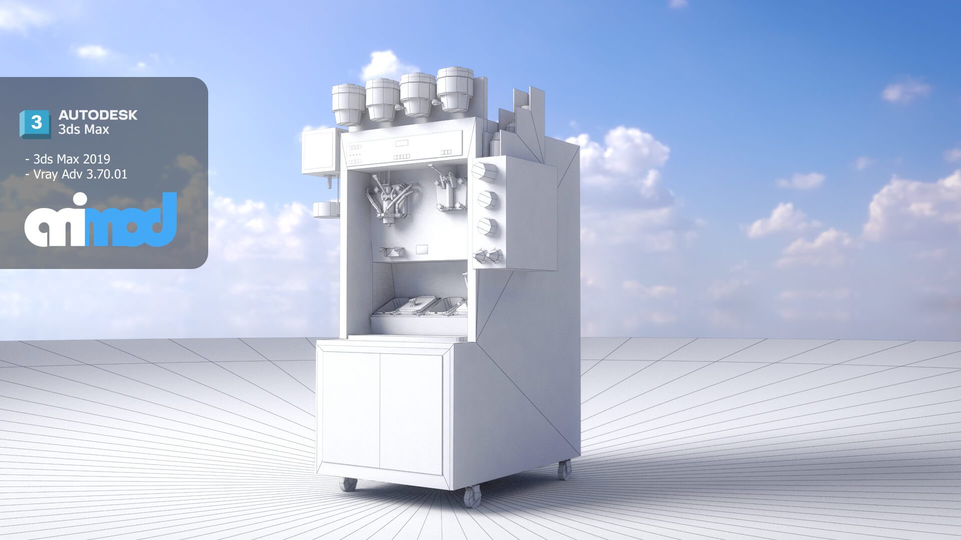 Ice Cream Dispenser - 3D Model by animod