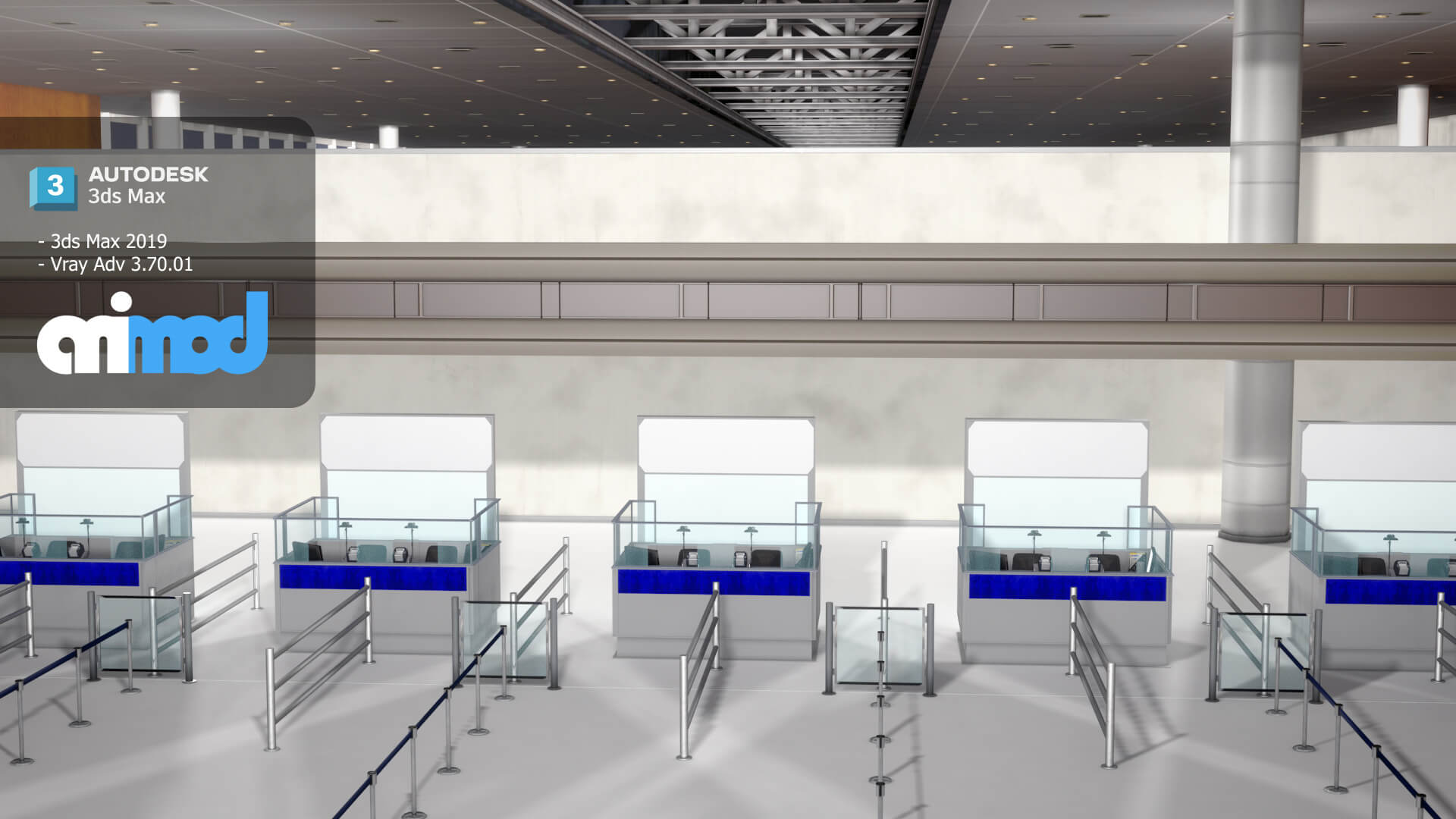 Immigration Counter - 3D Model by animod