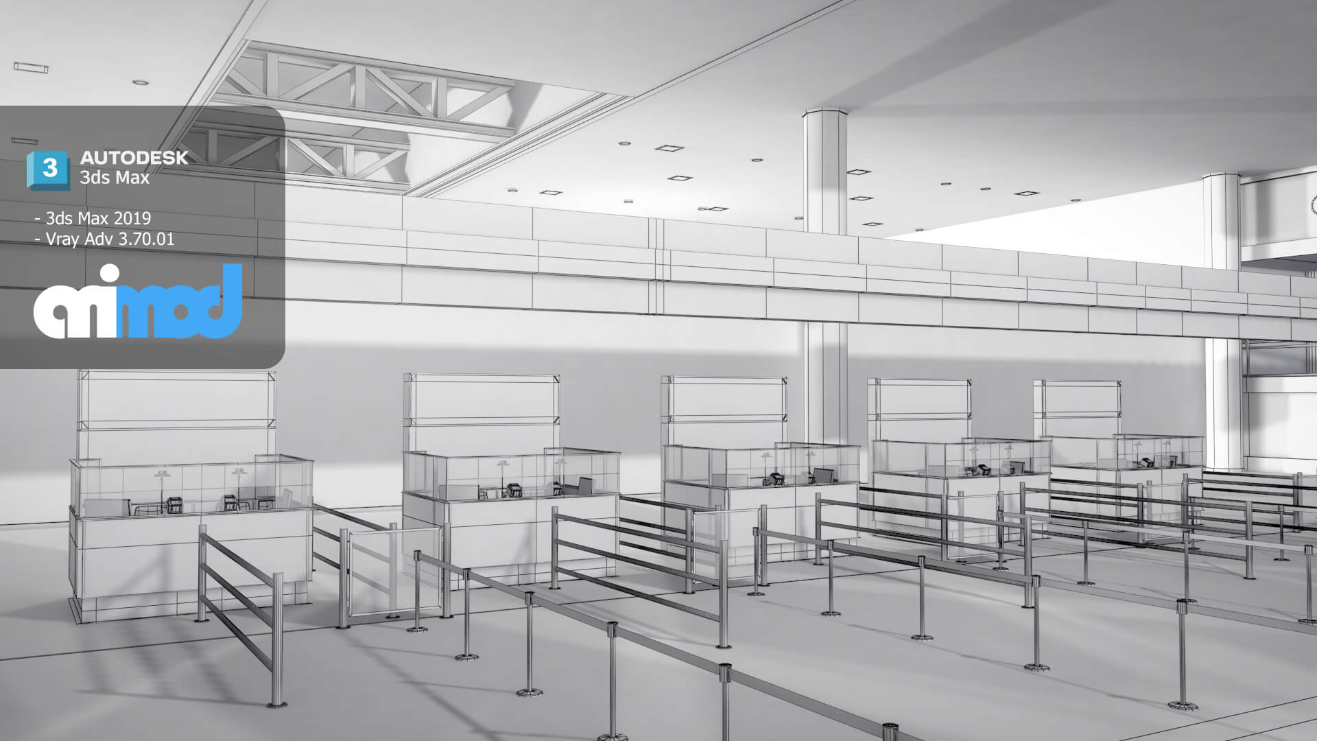 Immigration Counter - 3D Model by animod