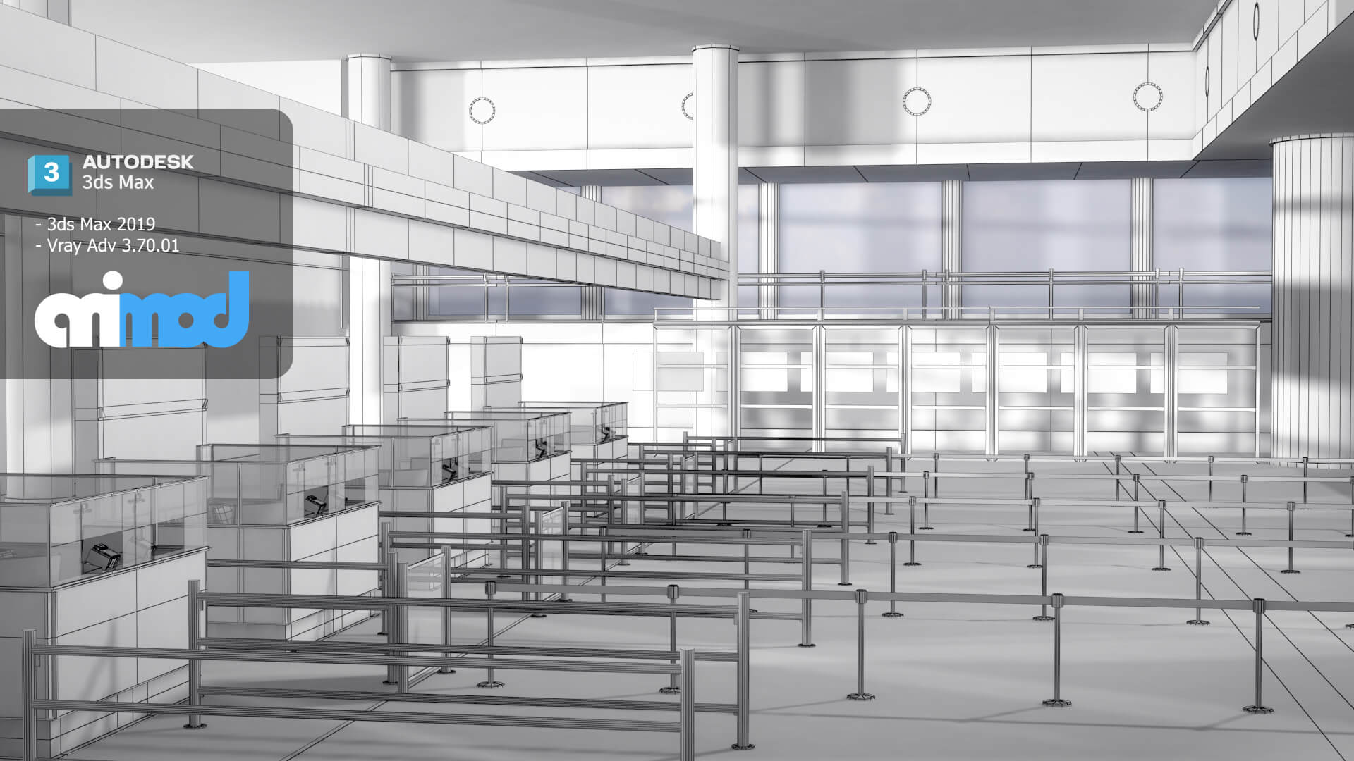 Immigration Counter - 3D Model by animod