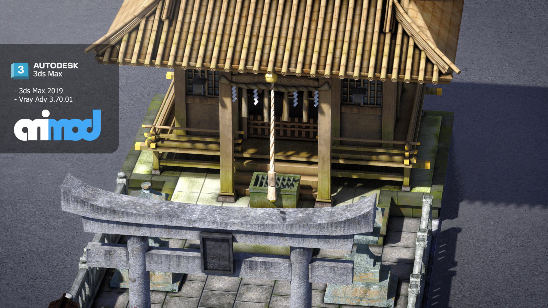 Japan Shrine Temple - 3D Model by animod
