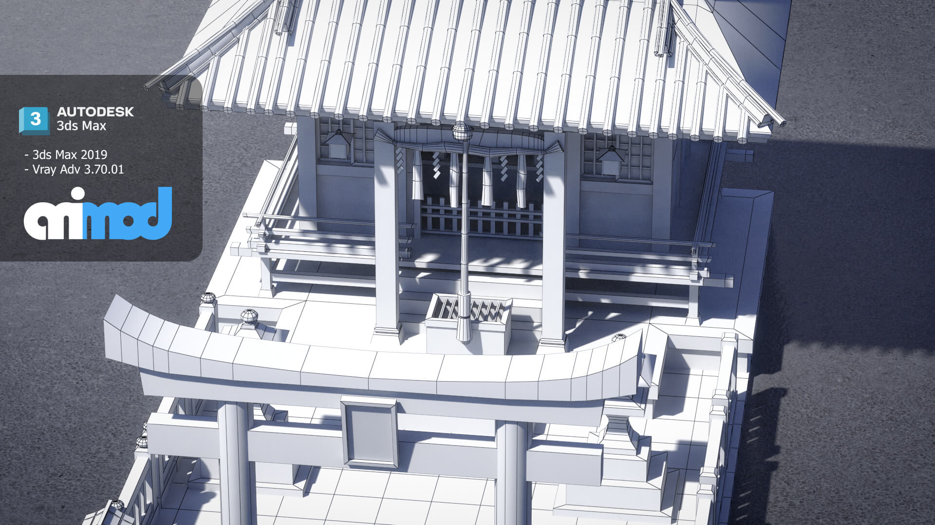 Japan Shrine Temple - 3D Model by animod