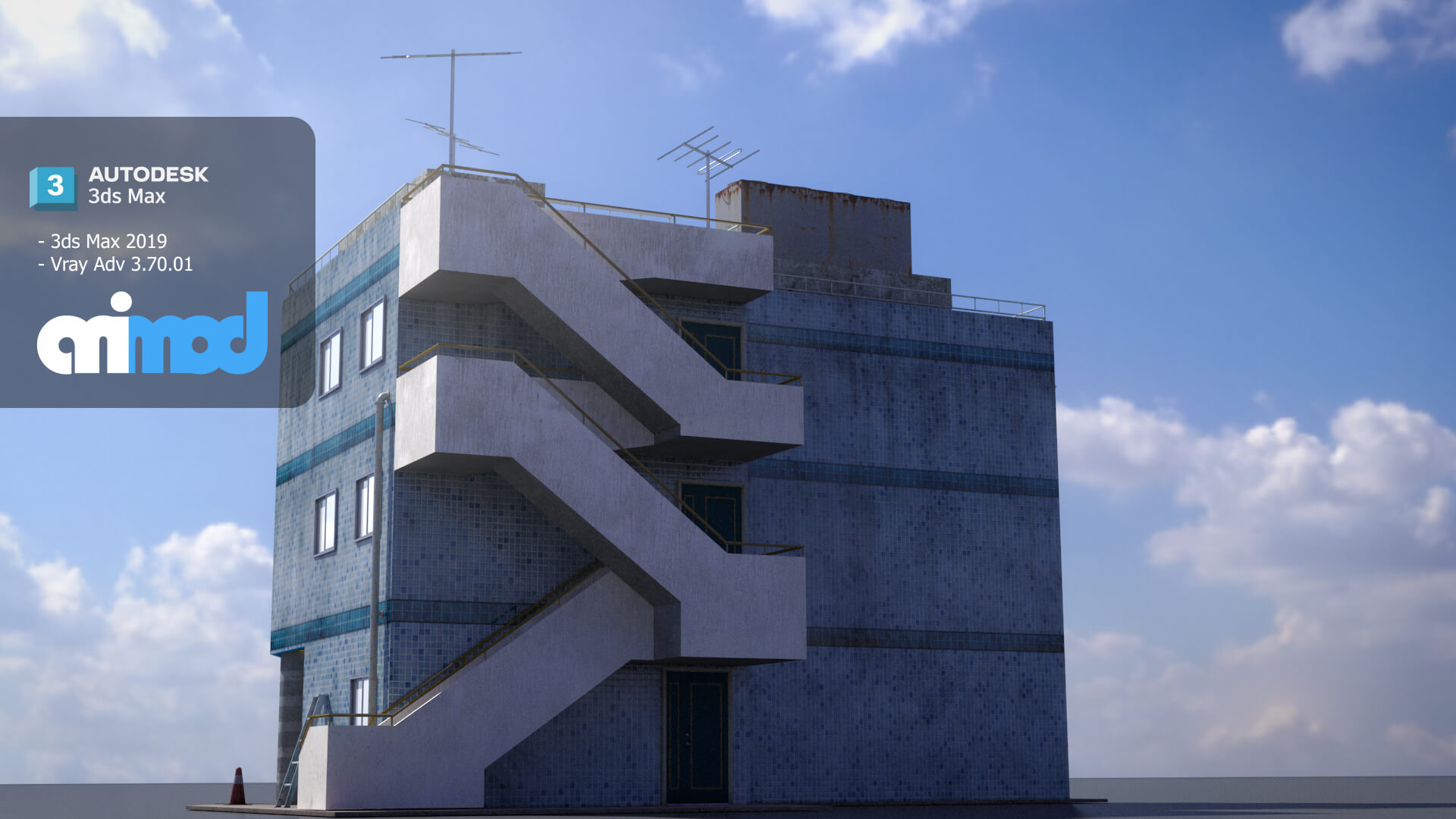 Japanese Apartment 0002 - 3D Model by animod