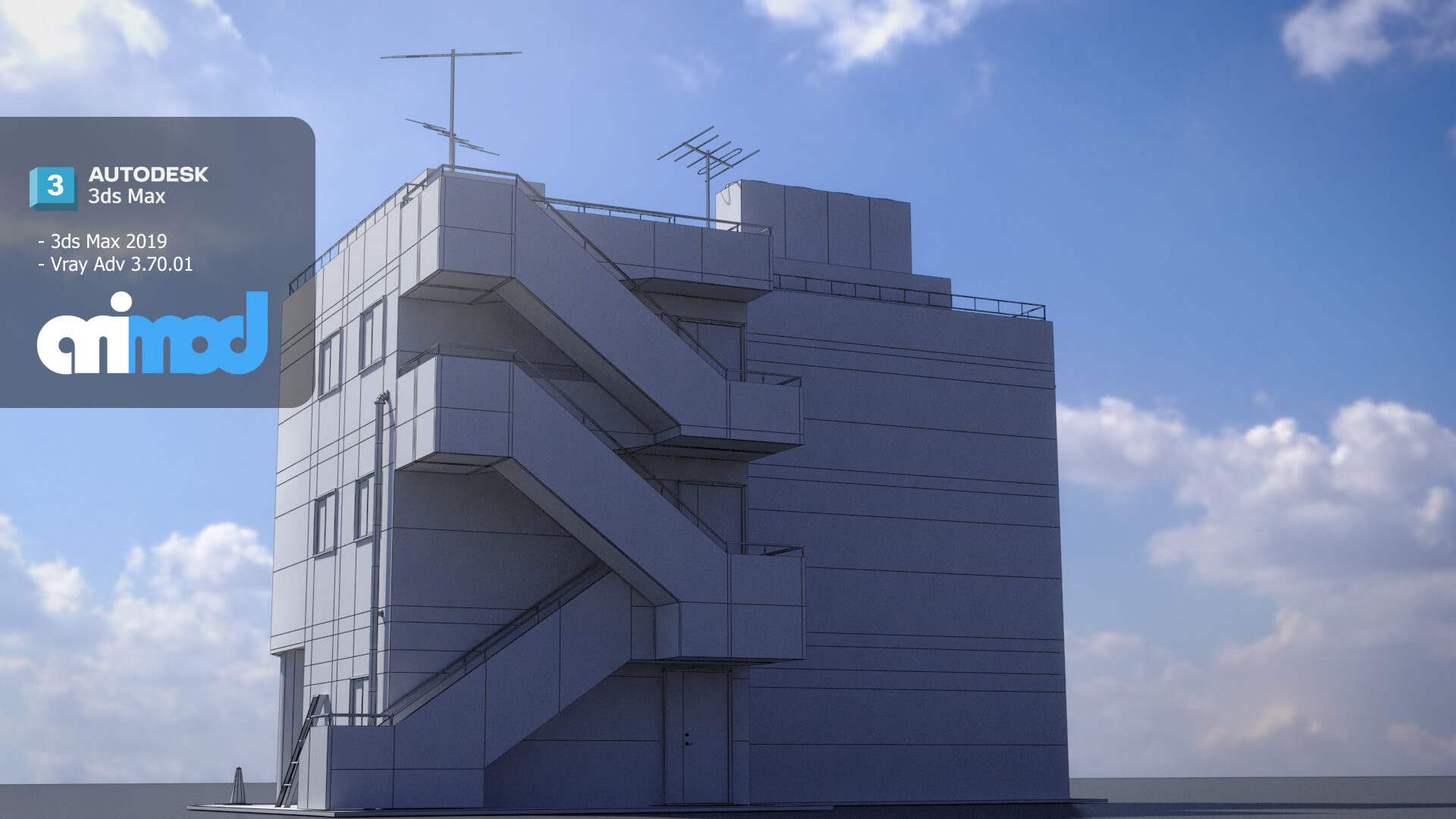 Japanese Apartment 0002 - 3D Model by animod