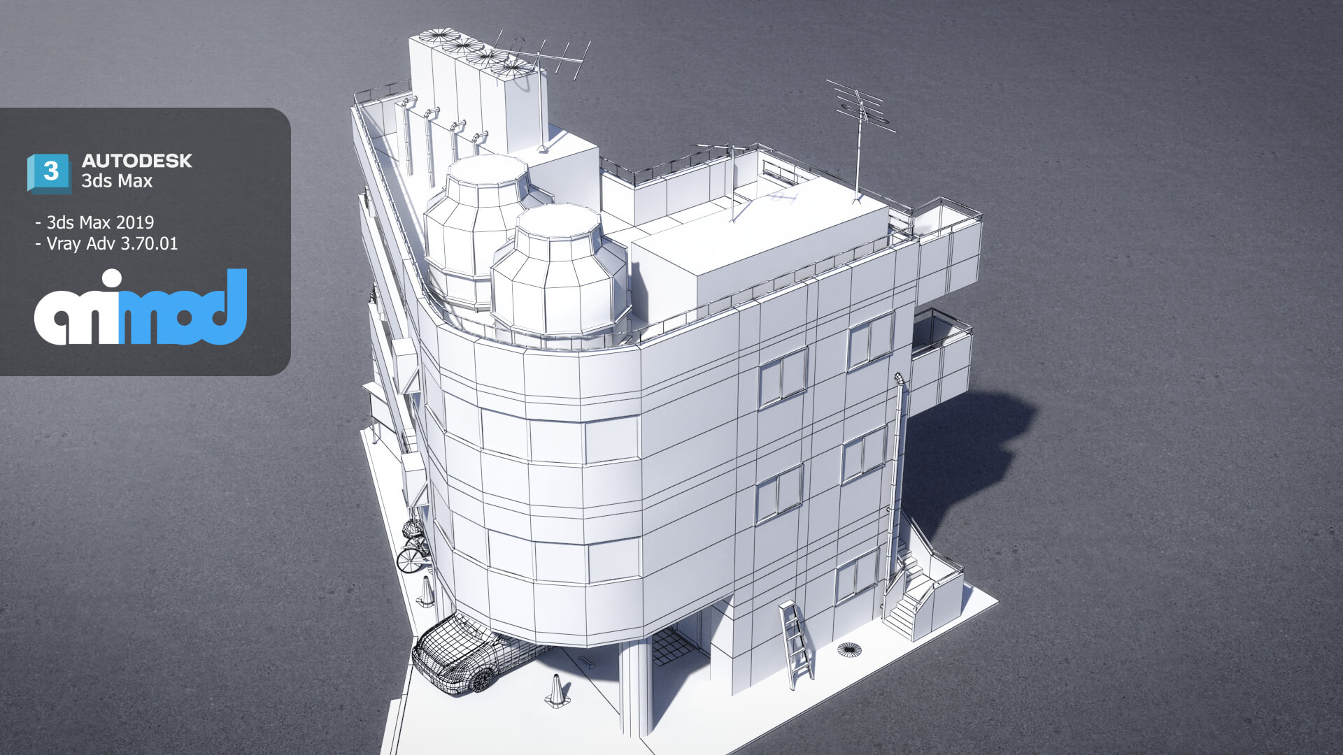 Japanese Apartment 0002 - 3D Model by animod