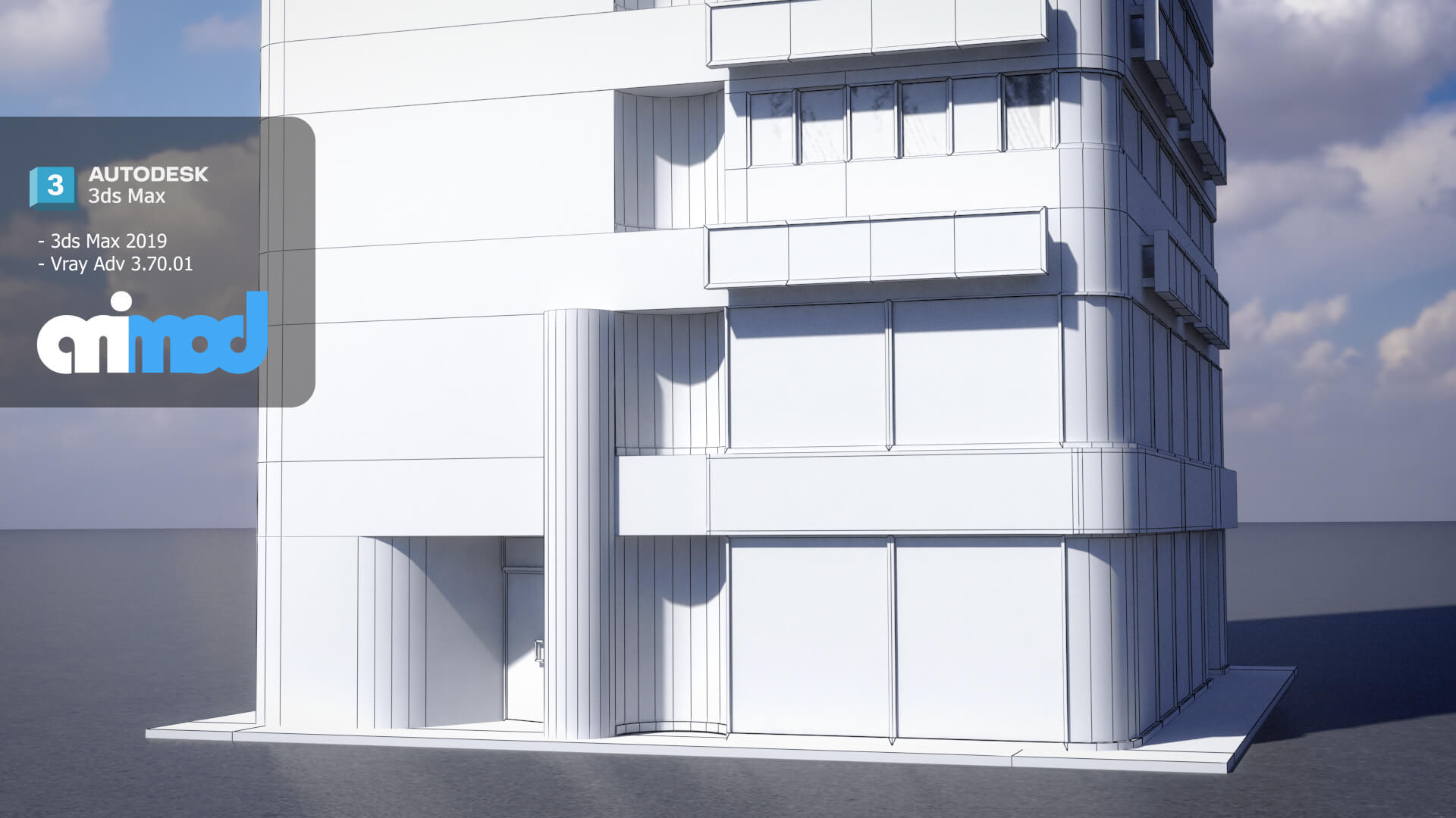 Japanese Building 0002 - 3D Model by animod
