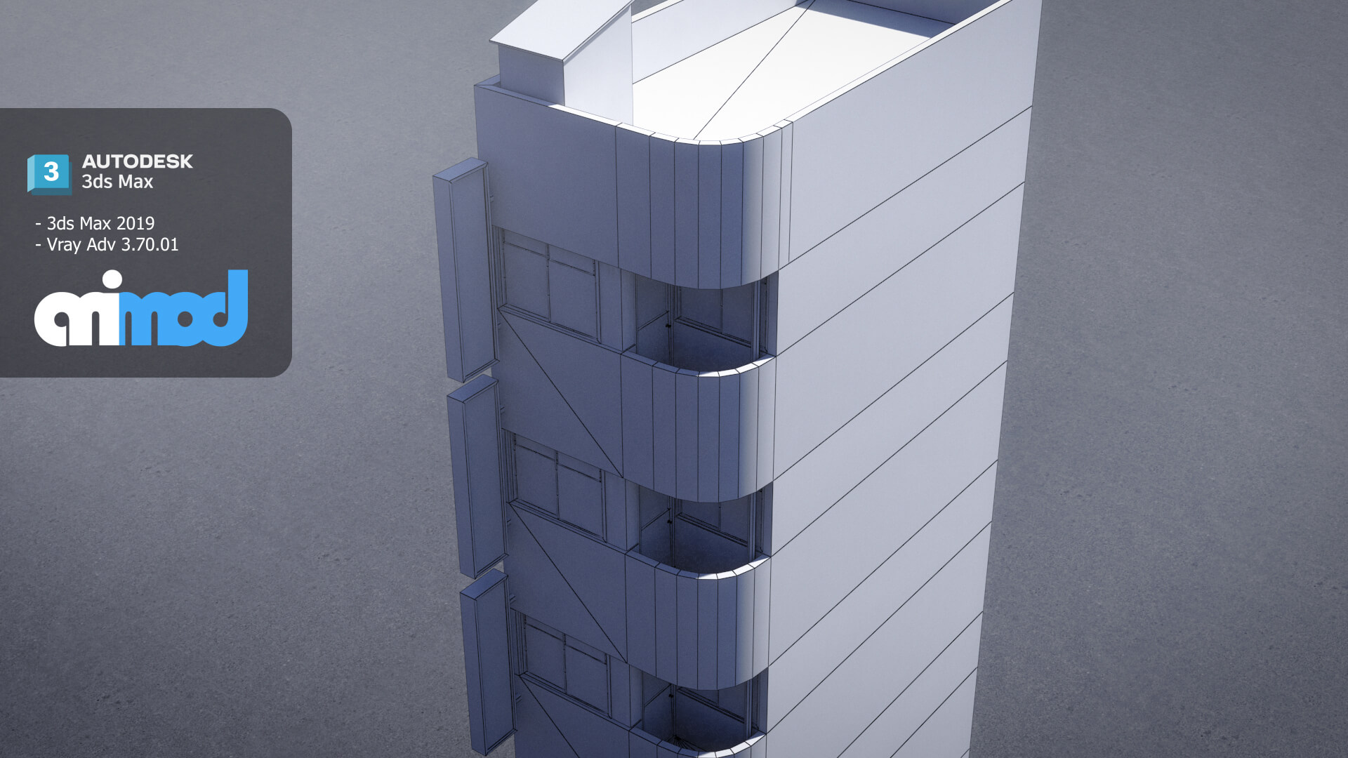 Japanese Building 0004 - 3D Model by animod
