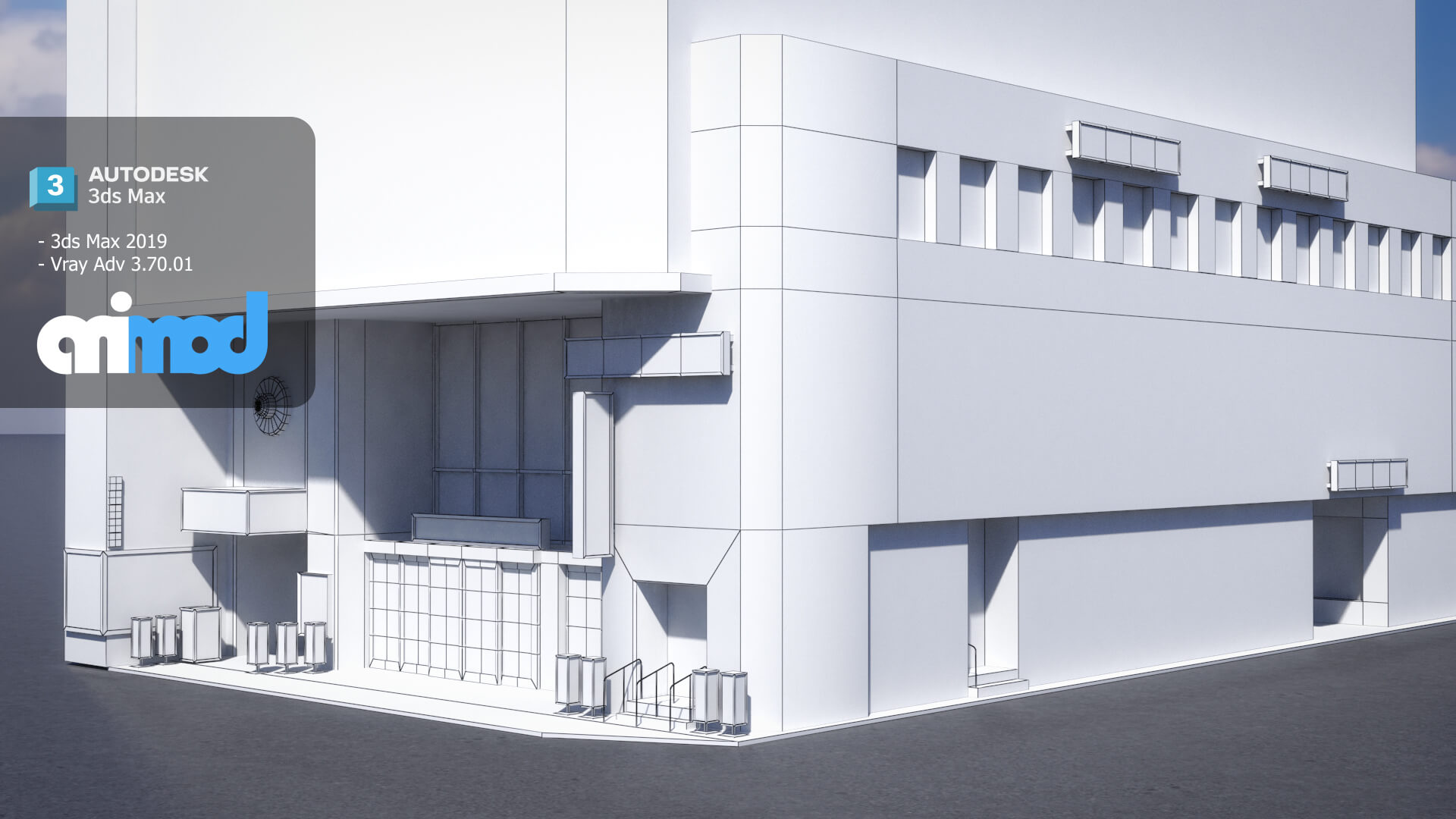 Japanese Building 0006 - 3D Model by animod