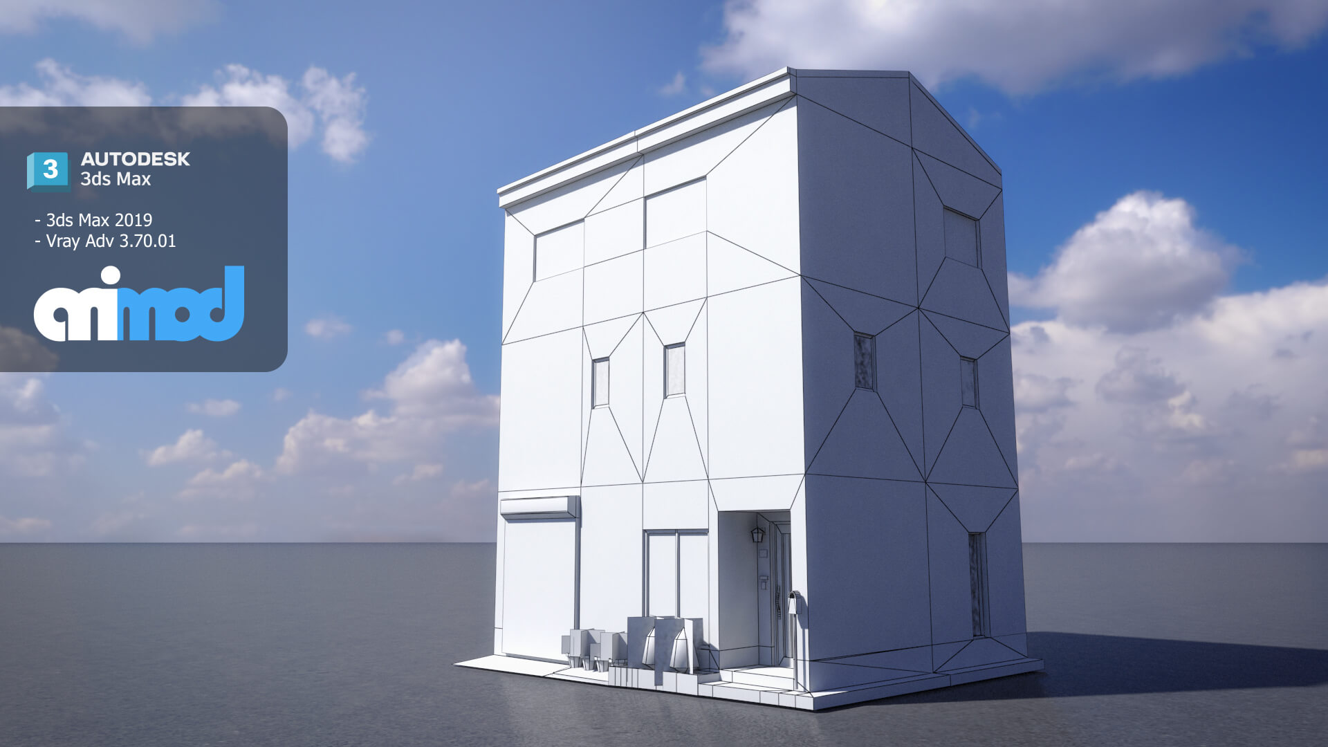 Japanese Building 0007 - 3D Model by animod