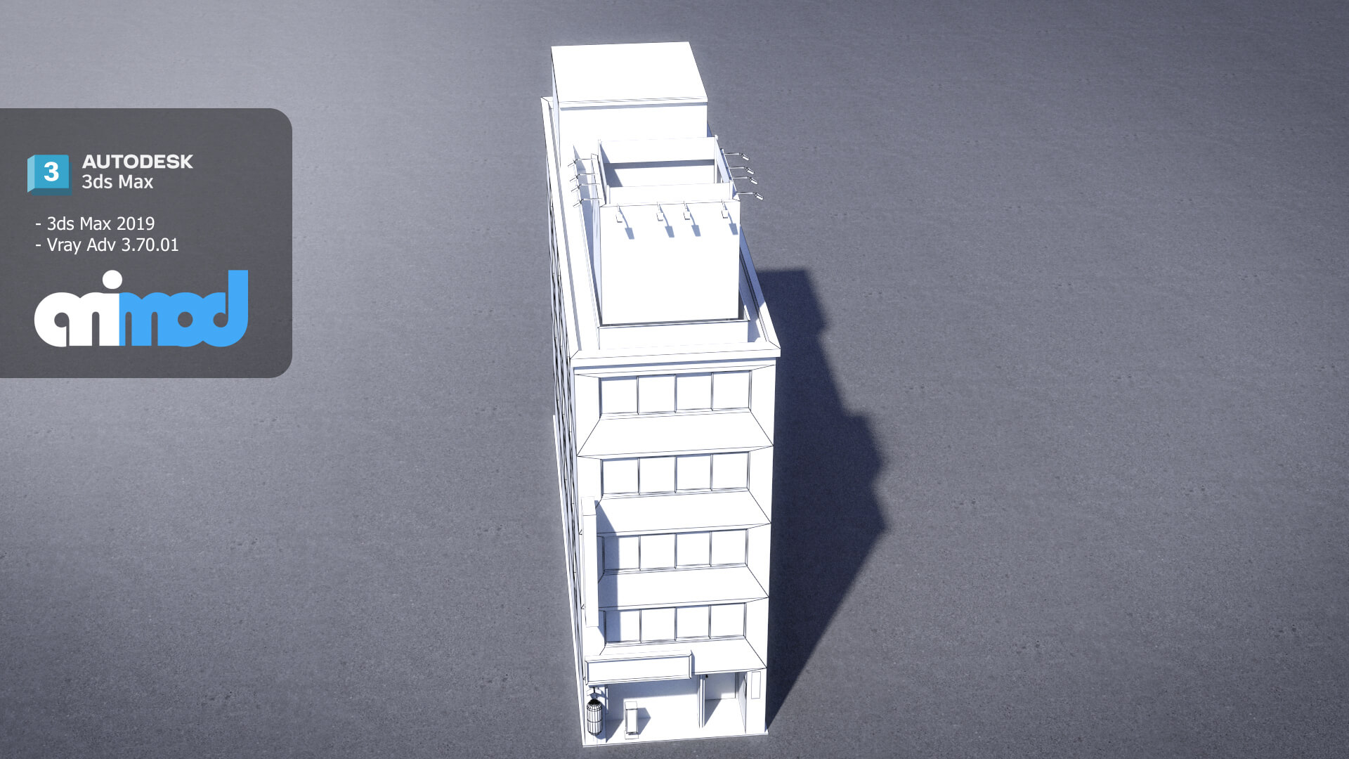 Japanese Building 0009 - 3D Model by animod