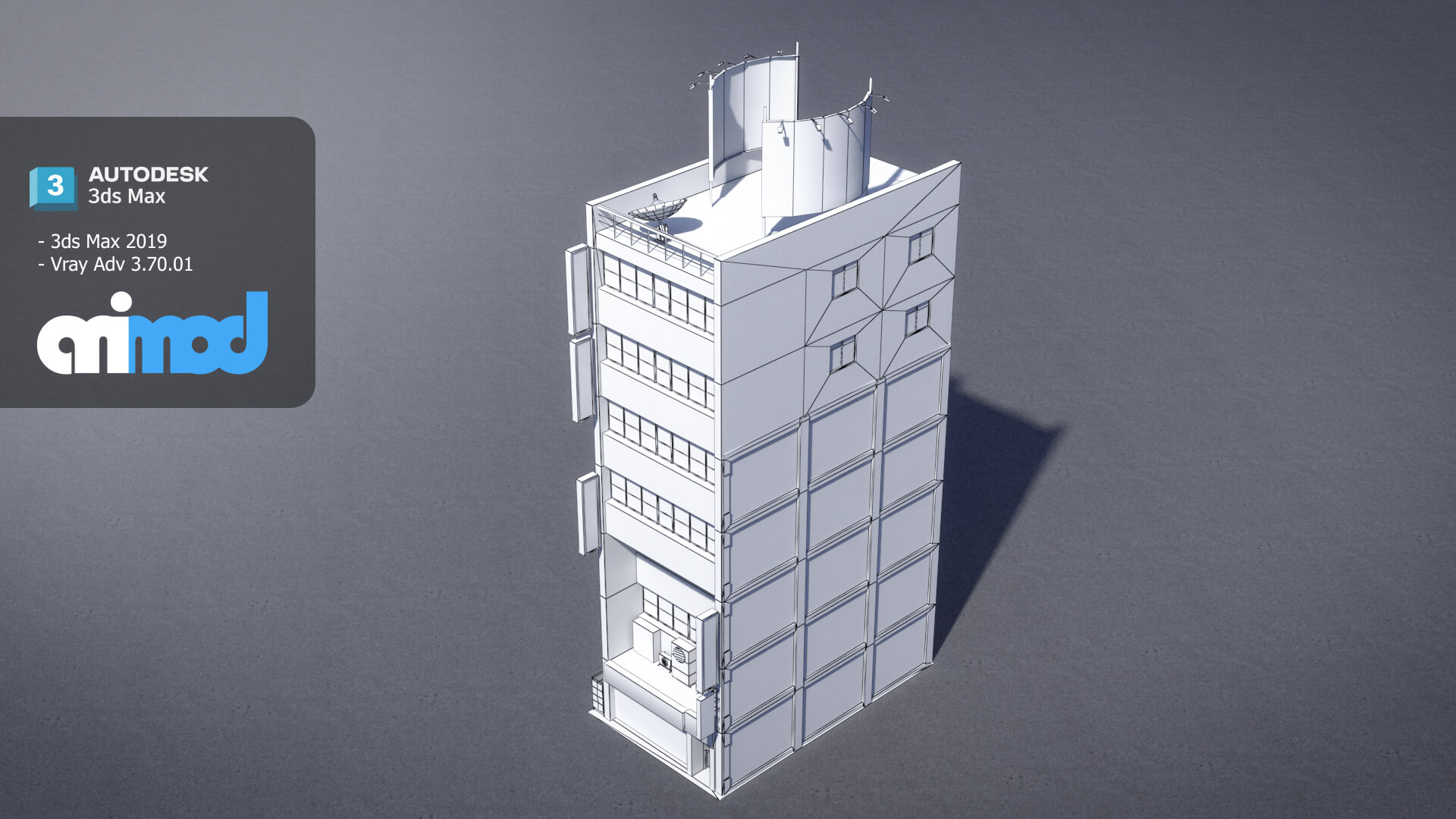 Japanese Building 0012 - 3D Model by animod