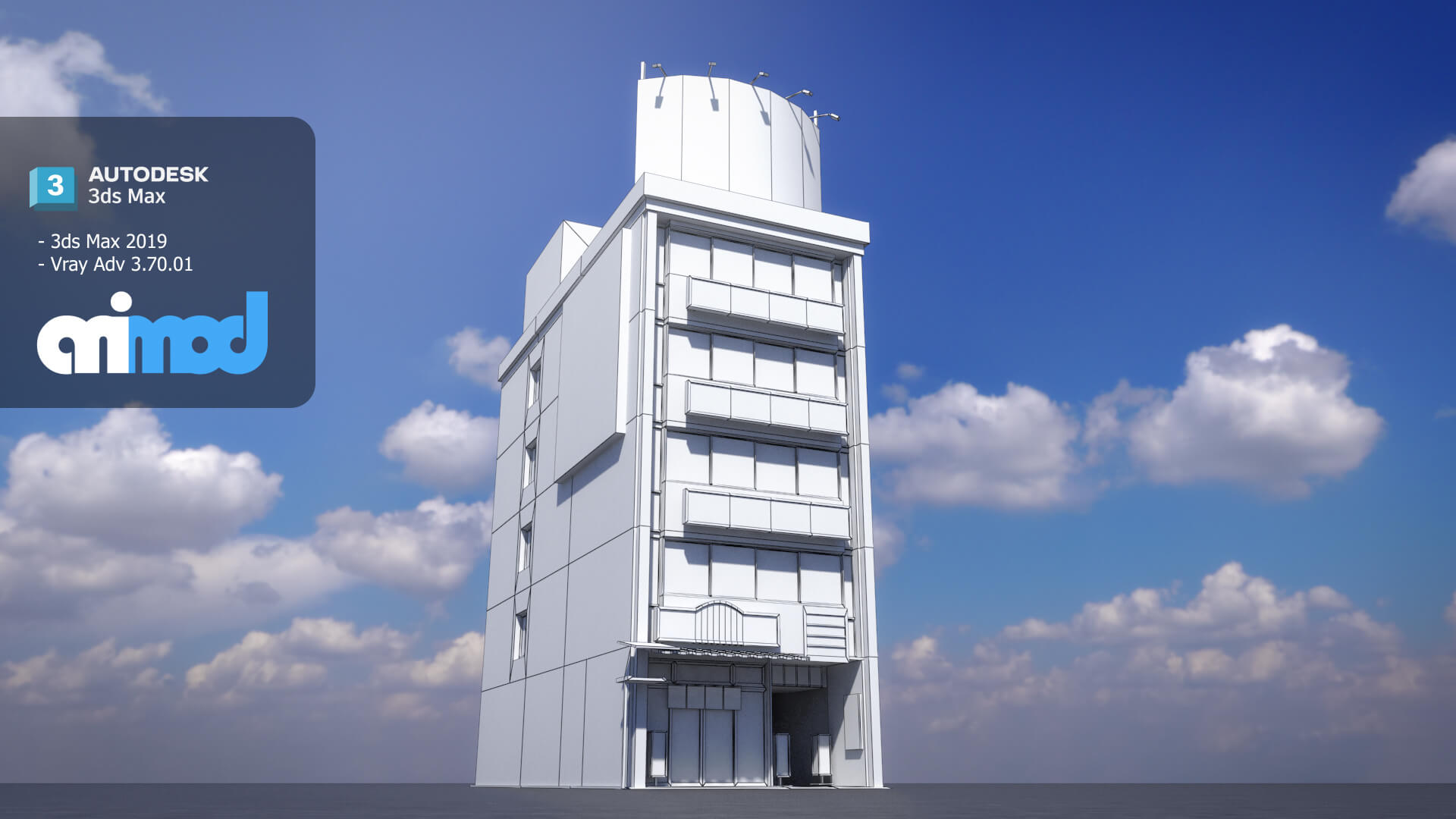 Japanese Building 0017 - 3D Model by animod