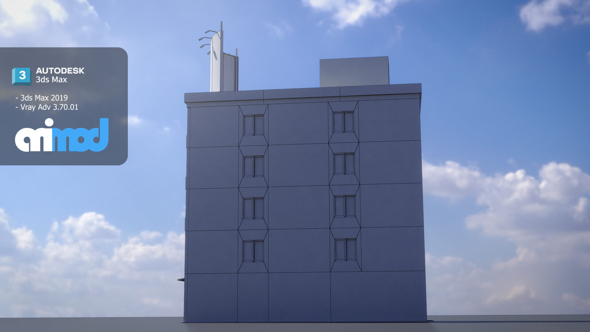 Japanese Building 0017 - 3D Model by animod