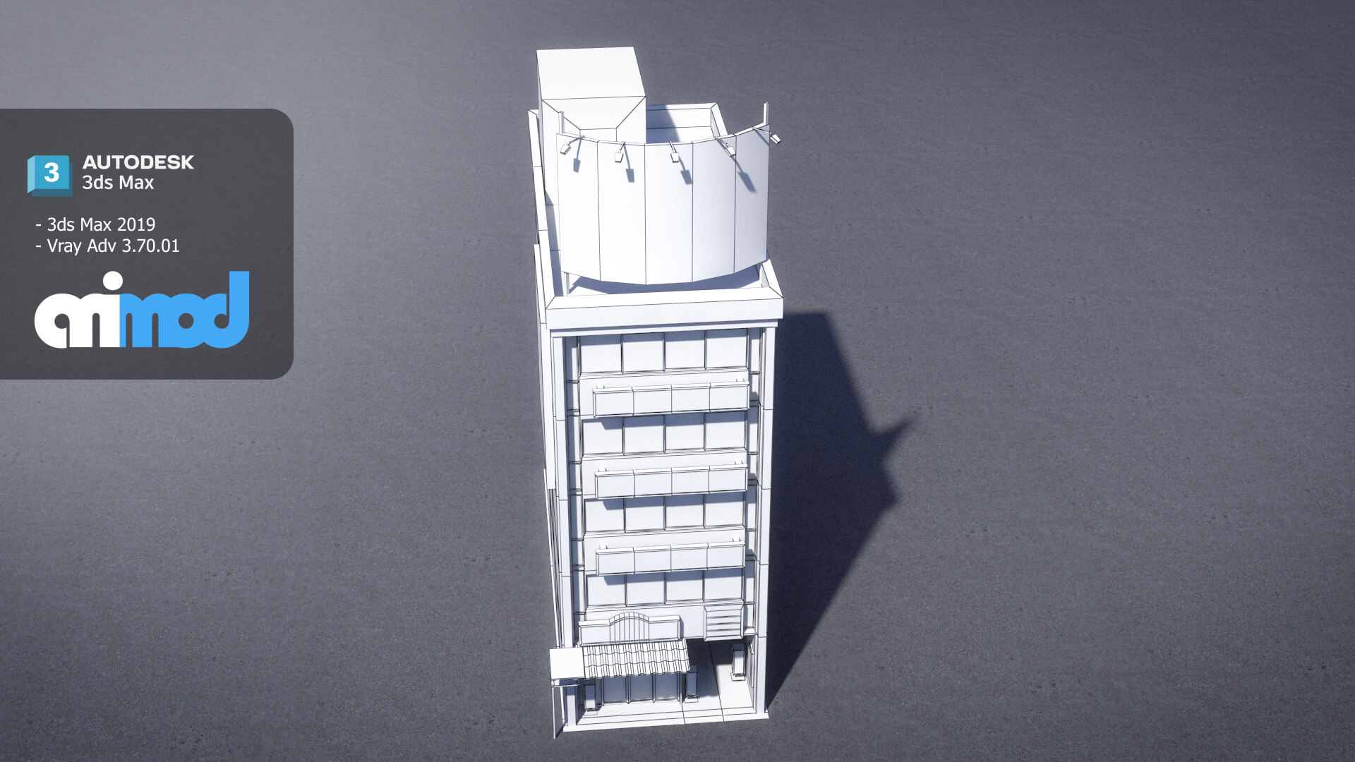 Japanese Building 0017 - 3D Model by animod