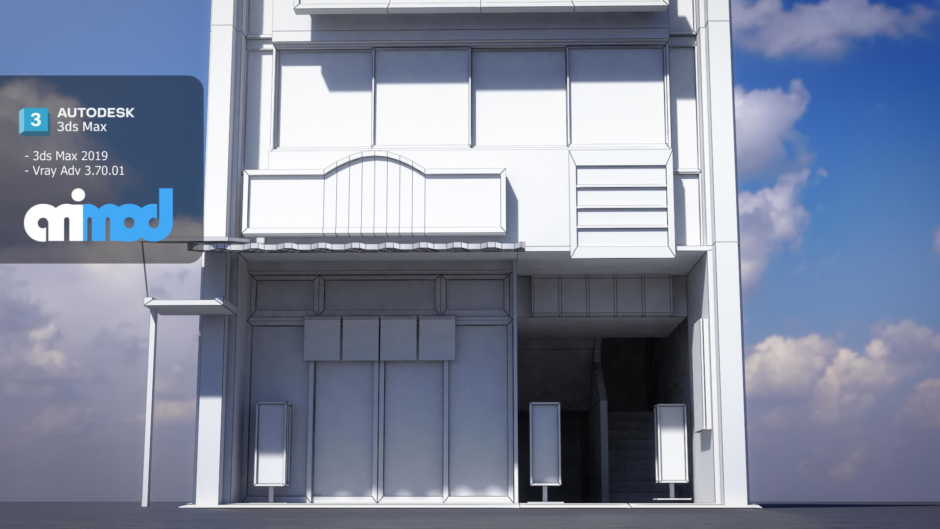 Japanese Building 0017 - 3D Model by animod