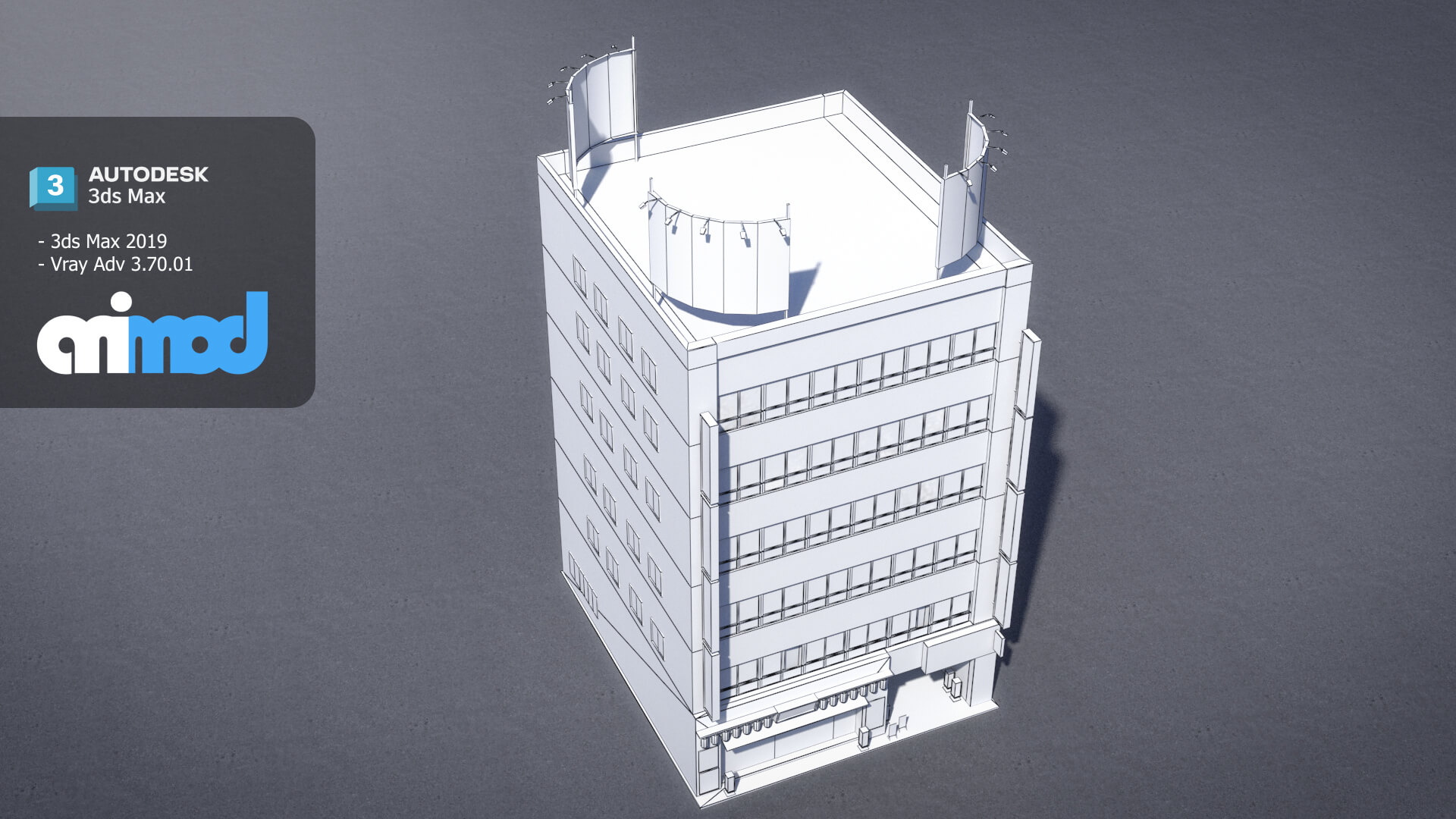 Japanese Building 0020 - 3D Model by animod