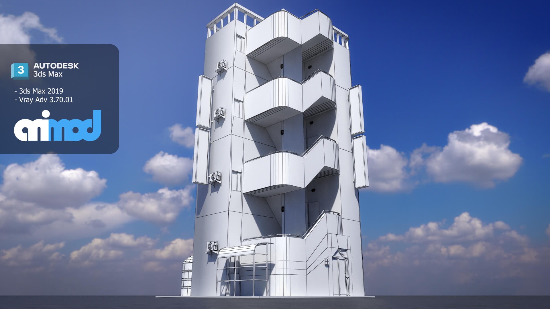 Japanese Building 0022 - 3D Model by animod
