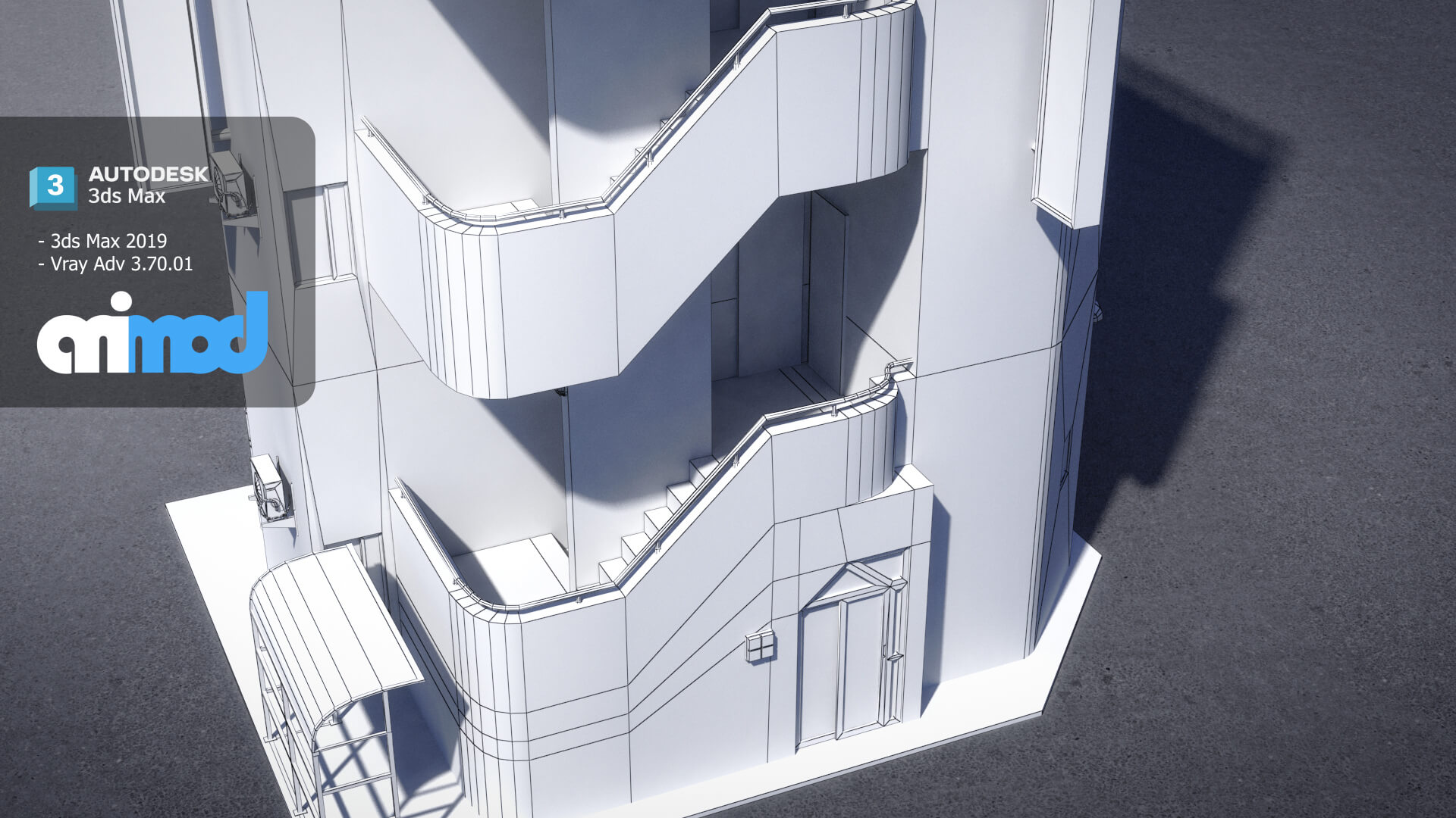 Japanese Building 0022 - 3D Model by animod