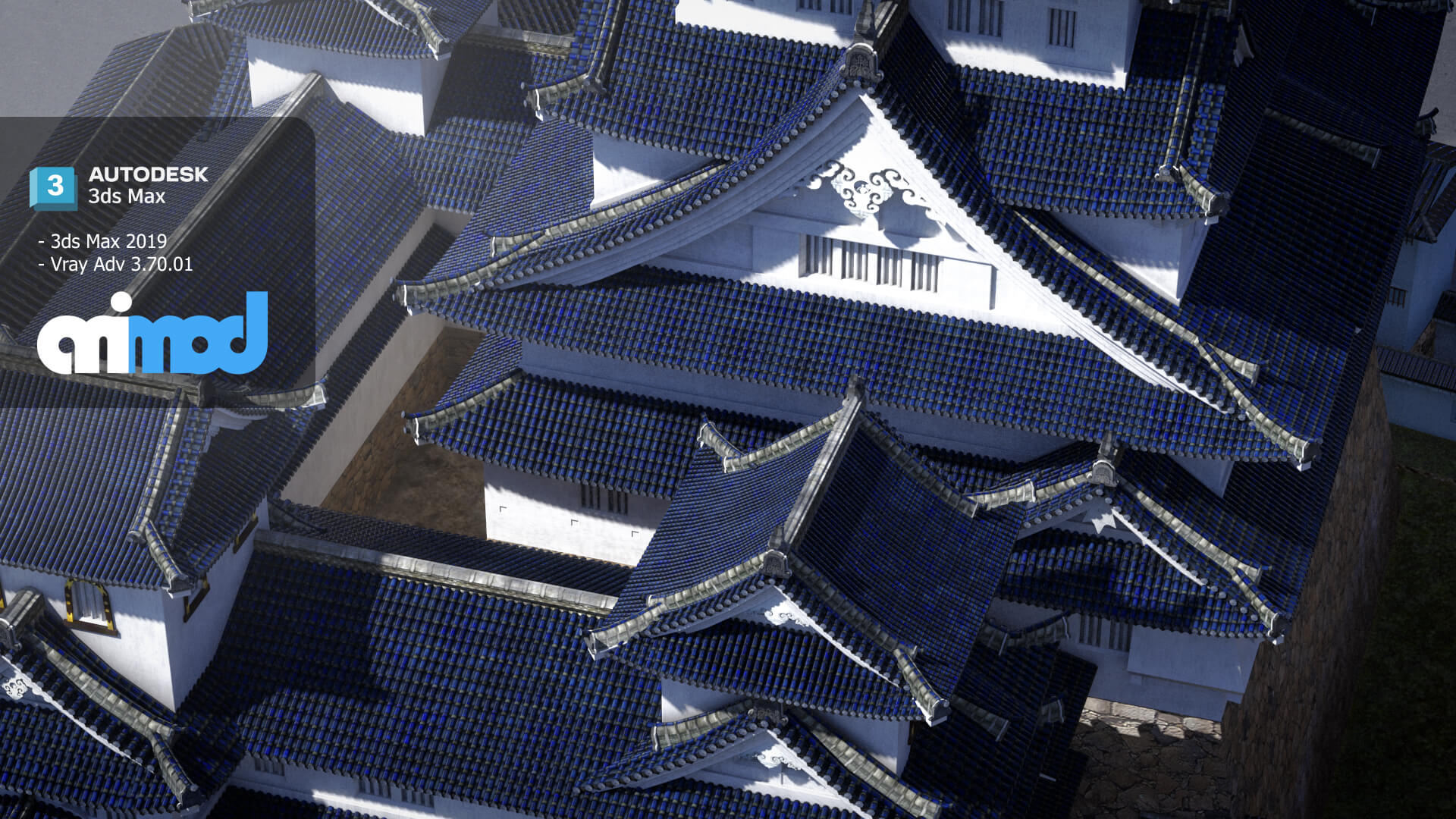 Japanese Castle - 3D Model by animod