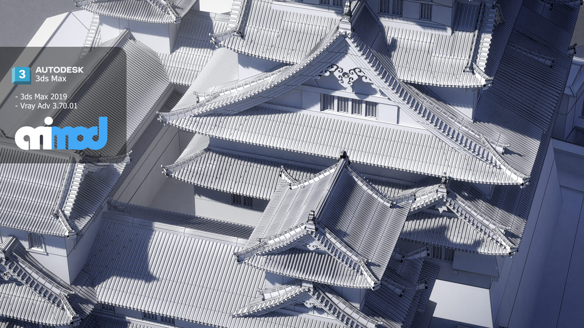 Japanese Castle - 3D Model by animod