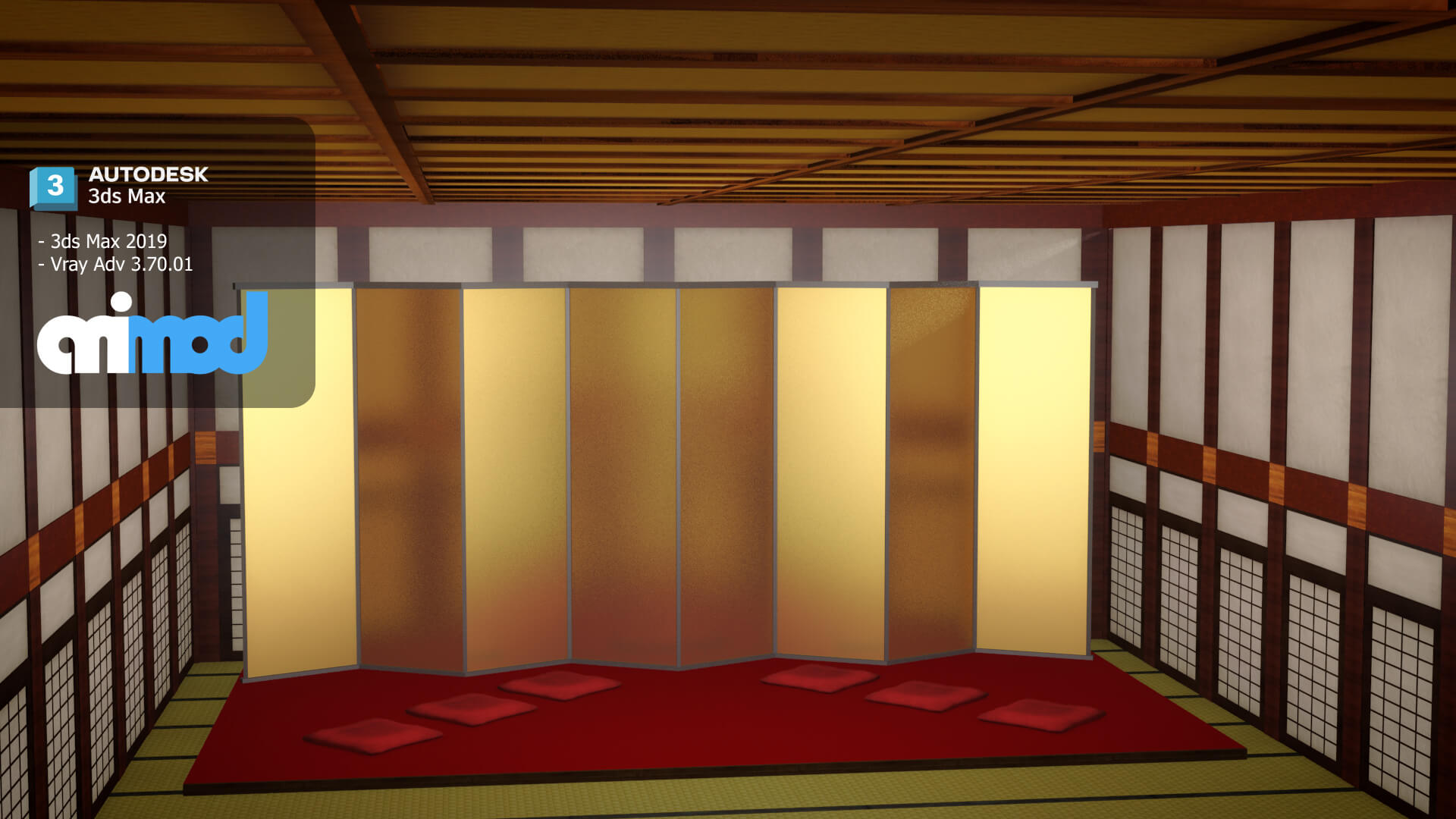 Japanese Dojo - 3D Model by animod