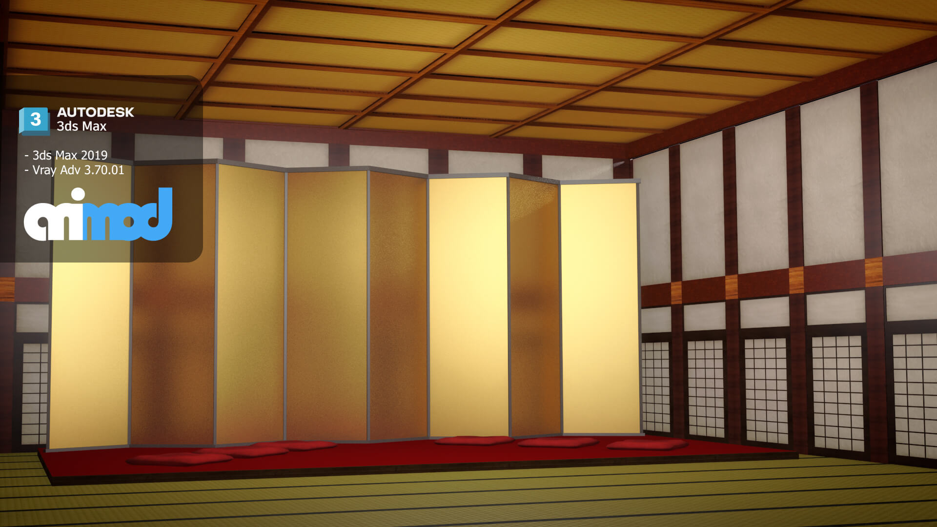 Japanese Dojo - 3D Model by animod