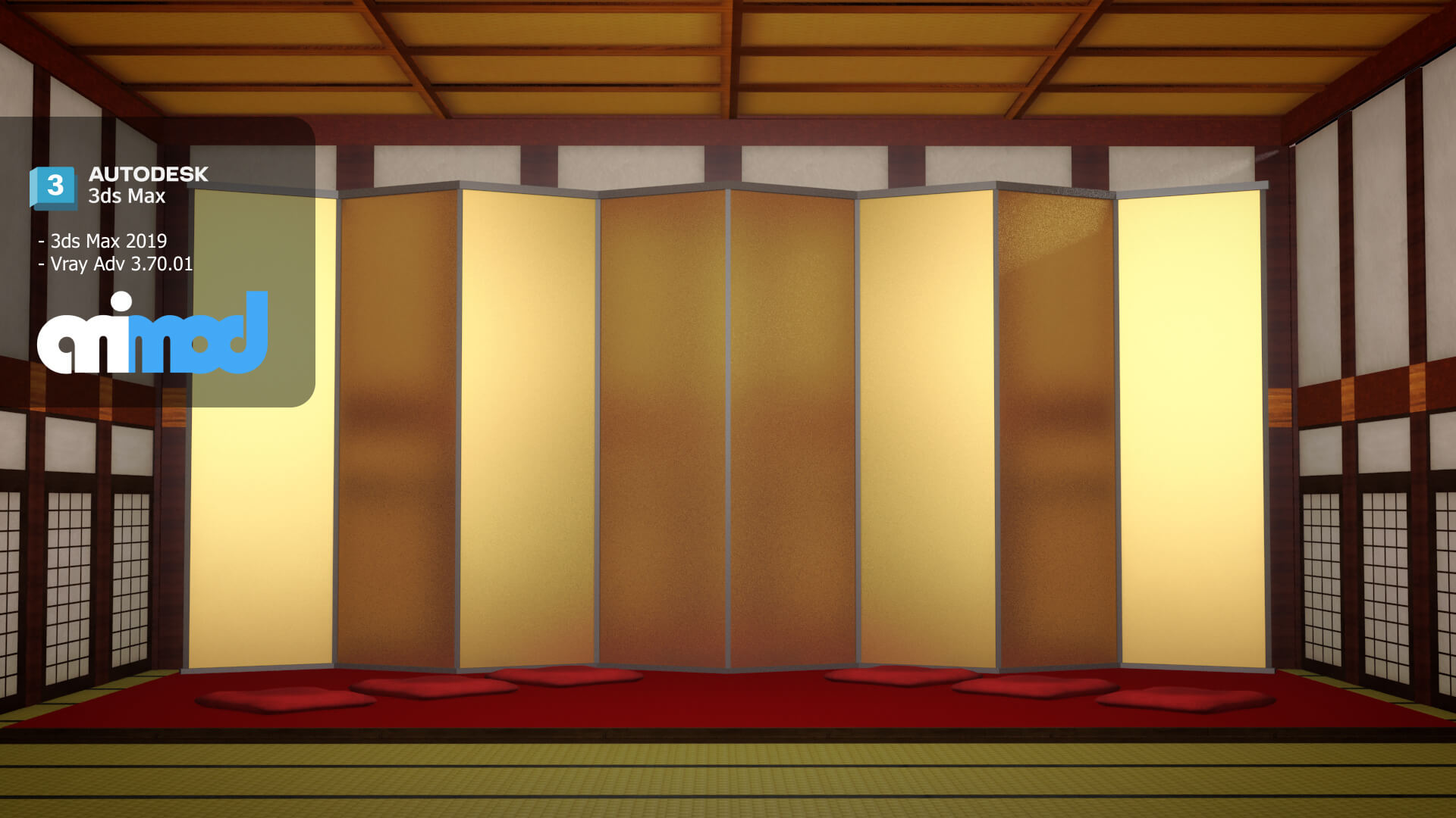 Japanese Dojo - 3D Model by animod