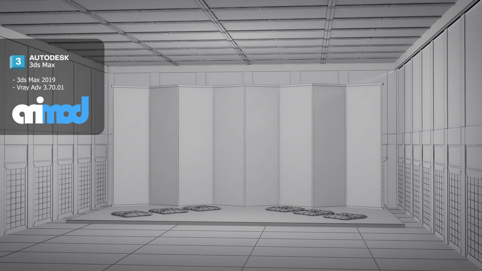 Japanese Dojo - 3D Model by animod