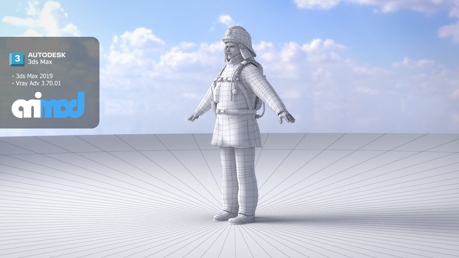 Japanese Firefighter 0001 - 3D Model by animod