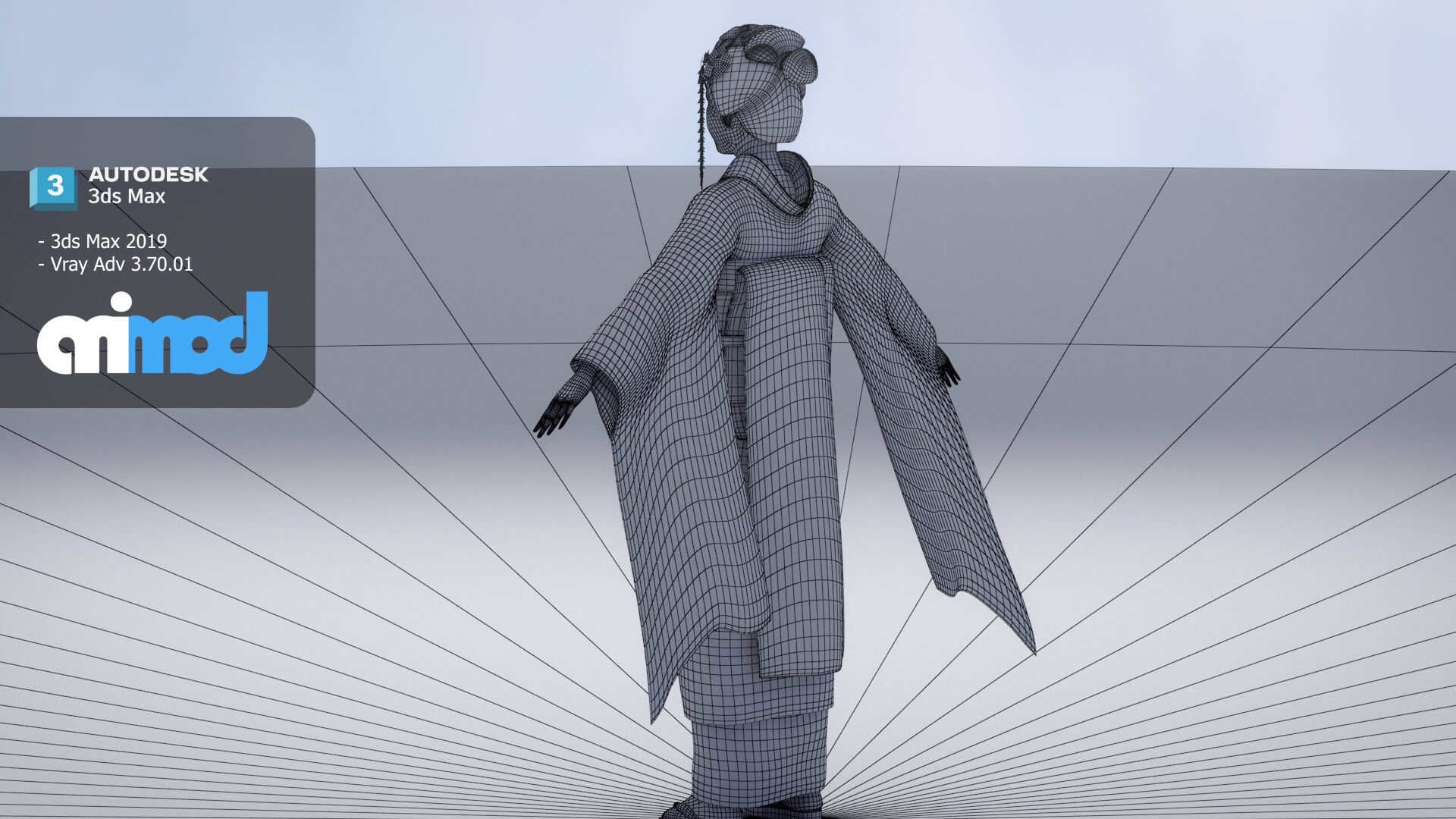 Japanese Geisha - 3D Model by animod