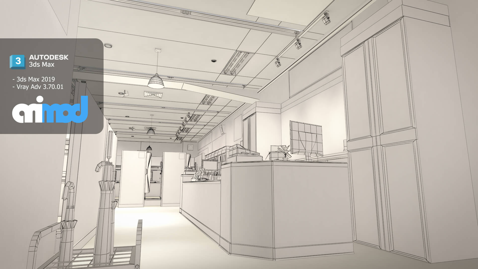 Japanese Internet Cafe - 3D Model by animod