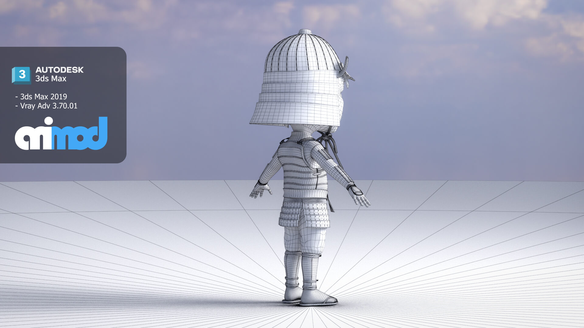 Japanese Samurai - 3D Model by animod