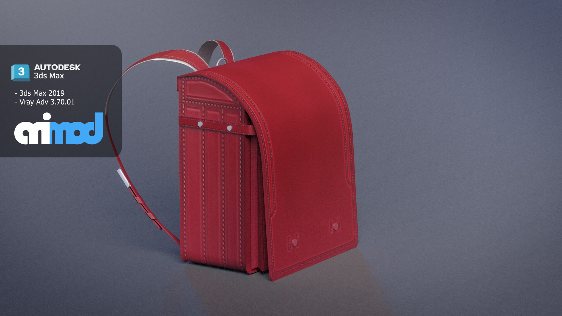 Japanese School Bag 0004 - 3D Model by animod