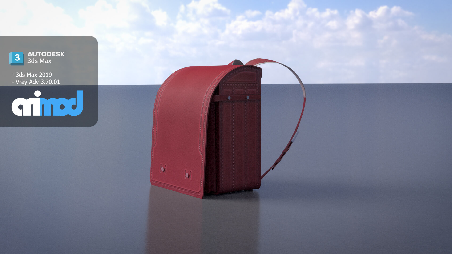 Japanese School Bag 0004 - 3D Model by animod