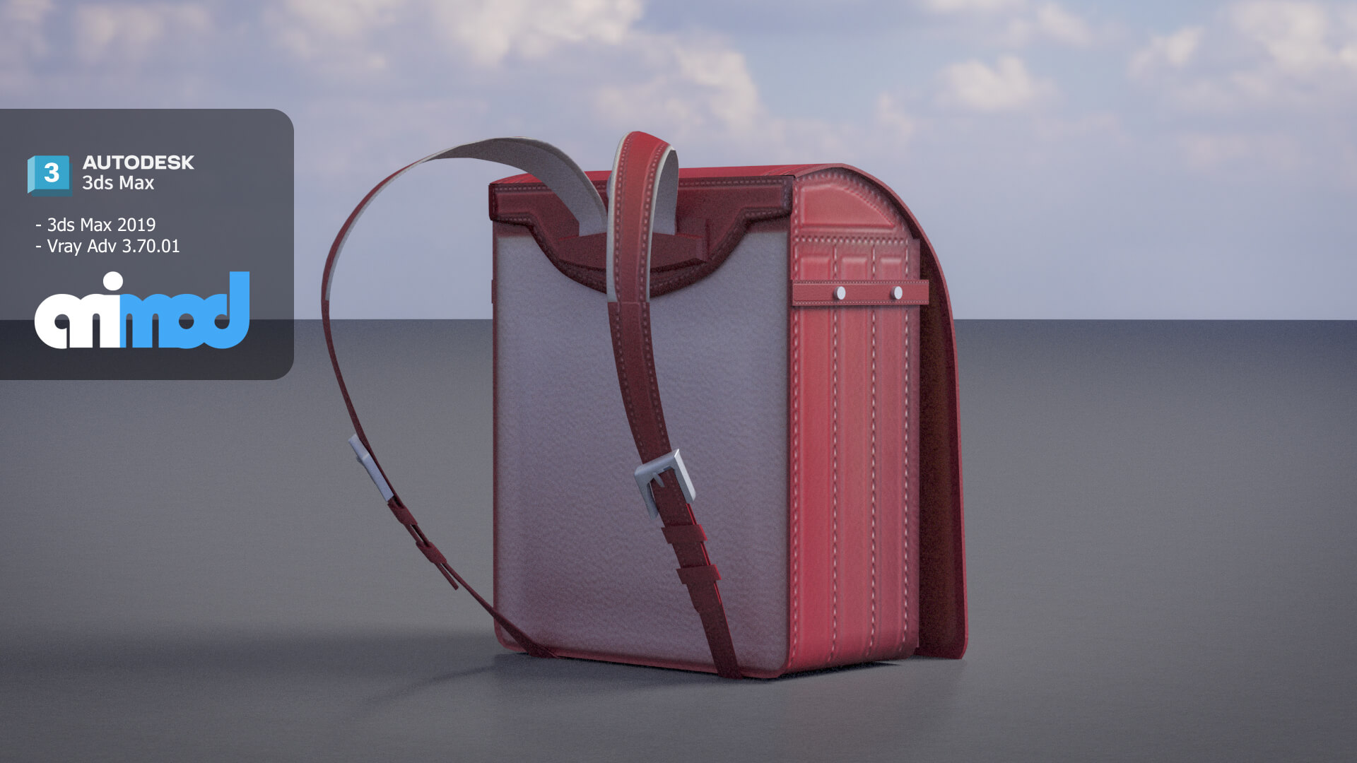 Japanese School Bag 0004 - 3D Model by animod