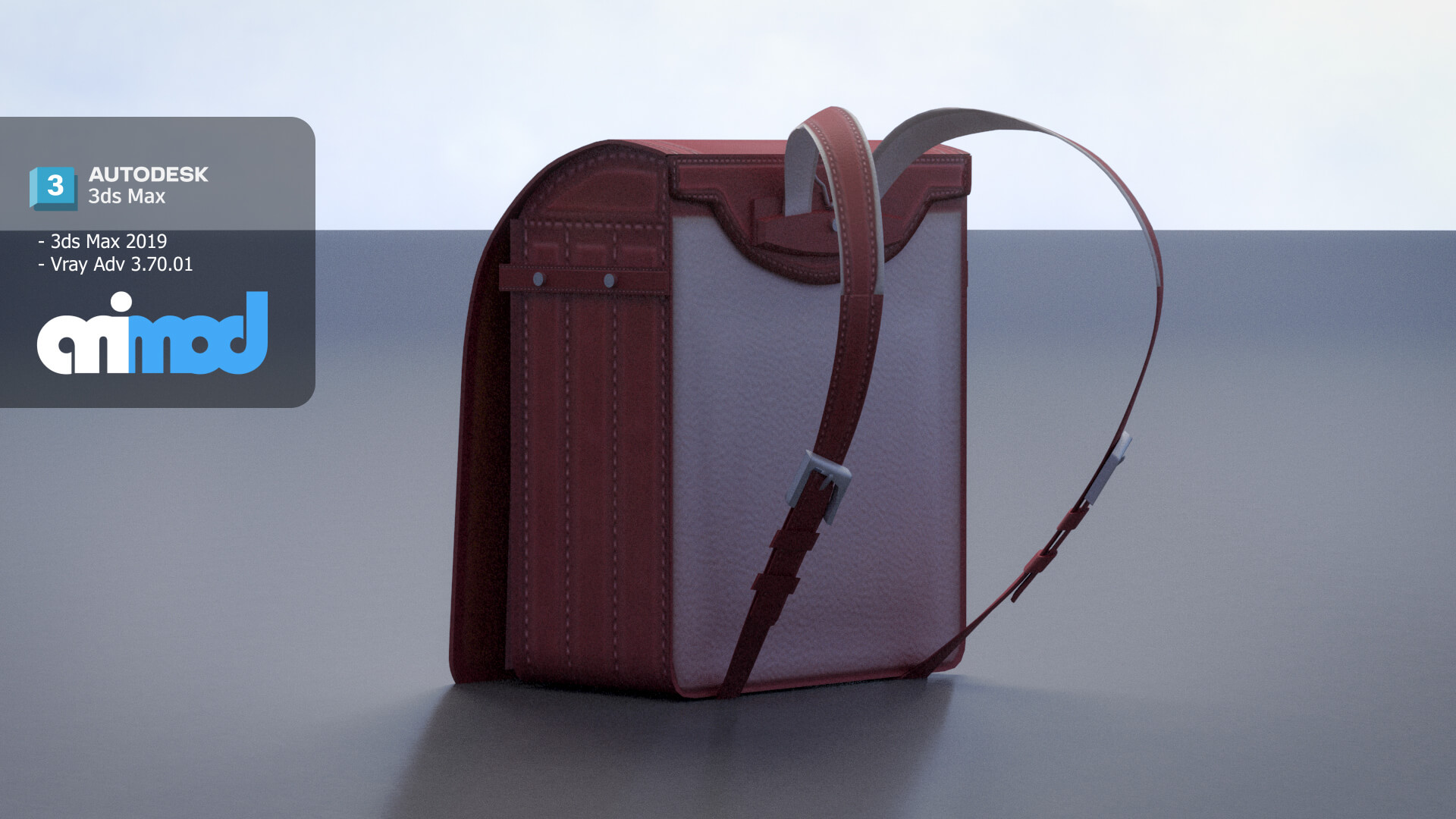 Japanese School Bag 0004 - 3D Model by animod