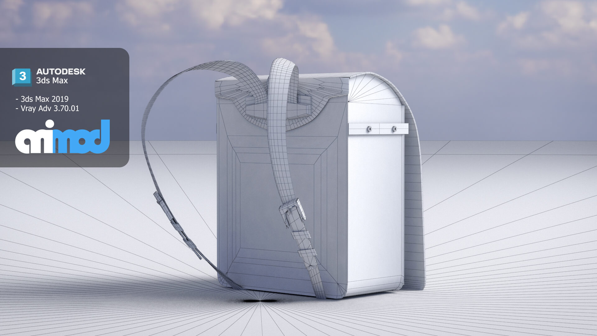 Japanese School Bag 0004 - 3D Model by animod