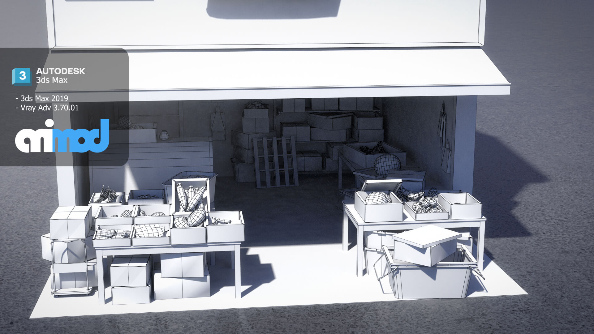 Japanese Store 0036 - 3D Model by animod