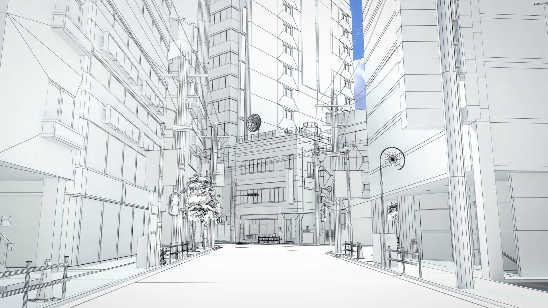 Japanese Streetscape Tokyo 0004 - 3D Model by animod