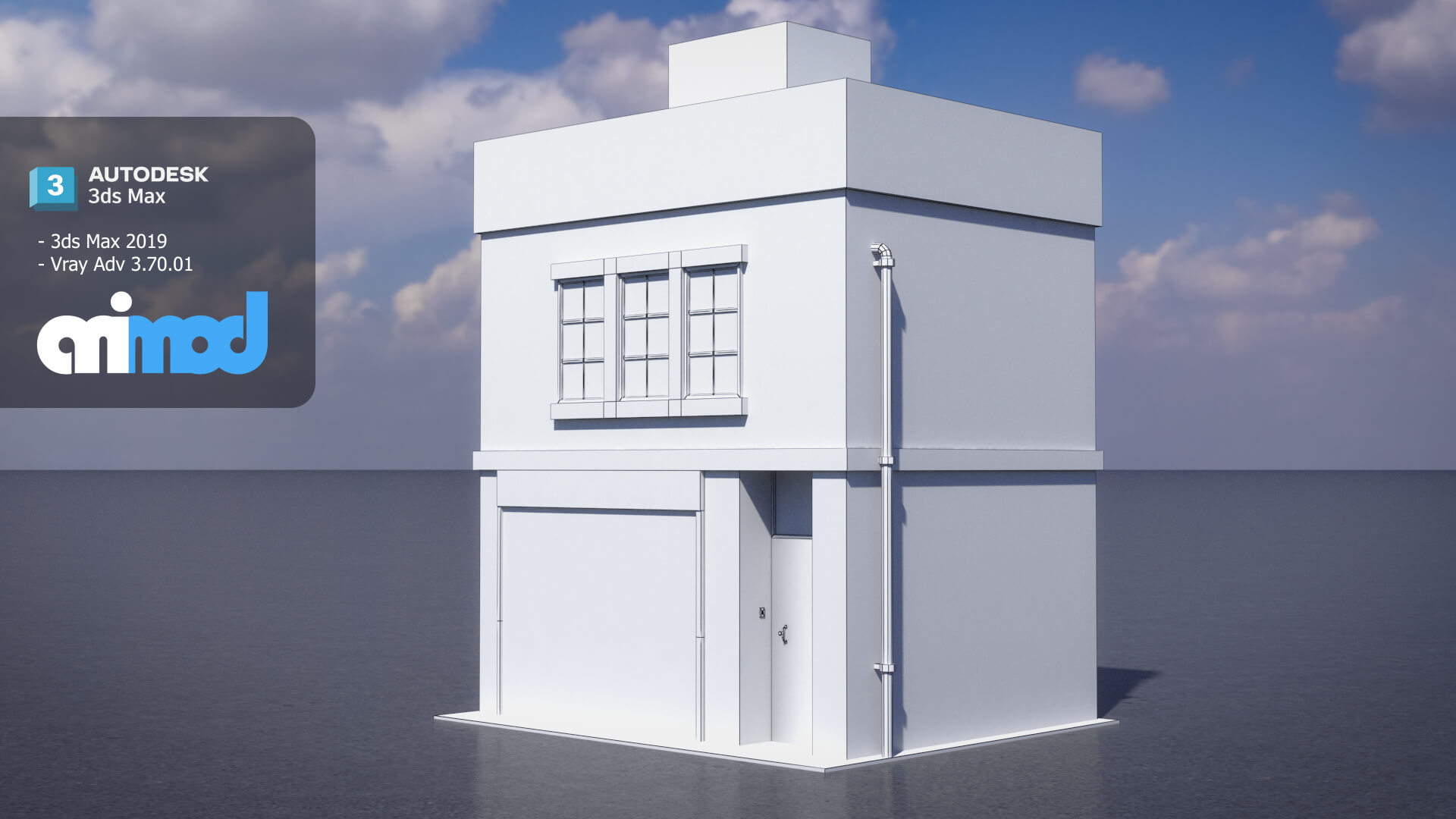 Japanese Style House 0001 - 3D Model by animod