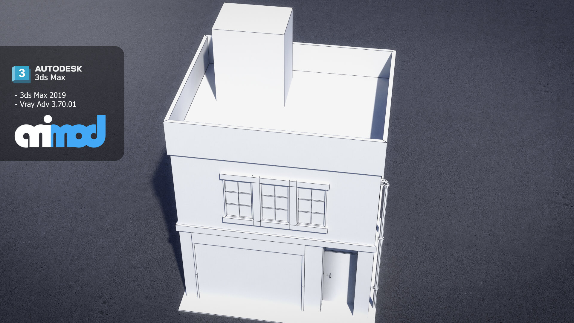 Japanese Style House 0001 - 3D Model by animod