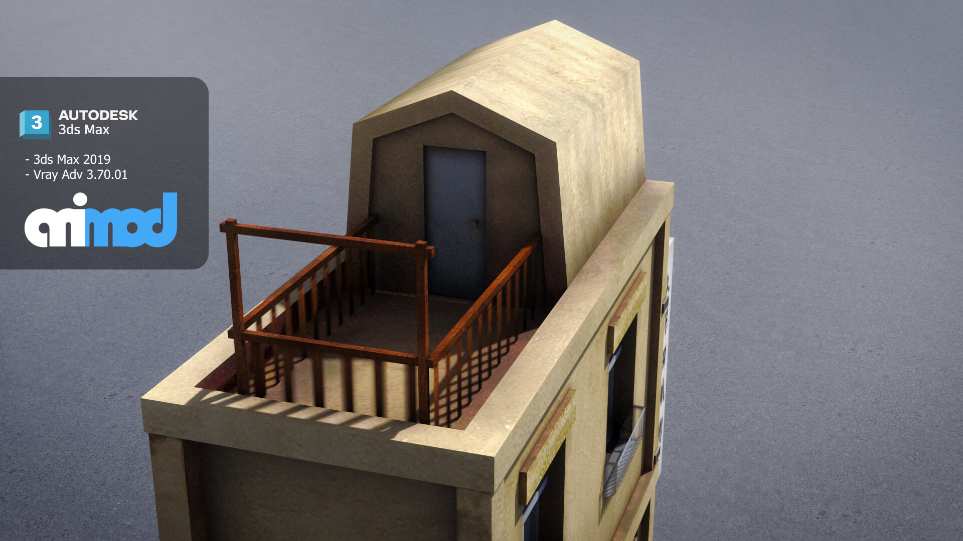 Japanese Style House 0007 - 3D Model by animod