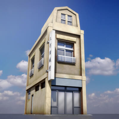 Japanese Style House 0007 - 3D Model by animod
